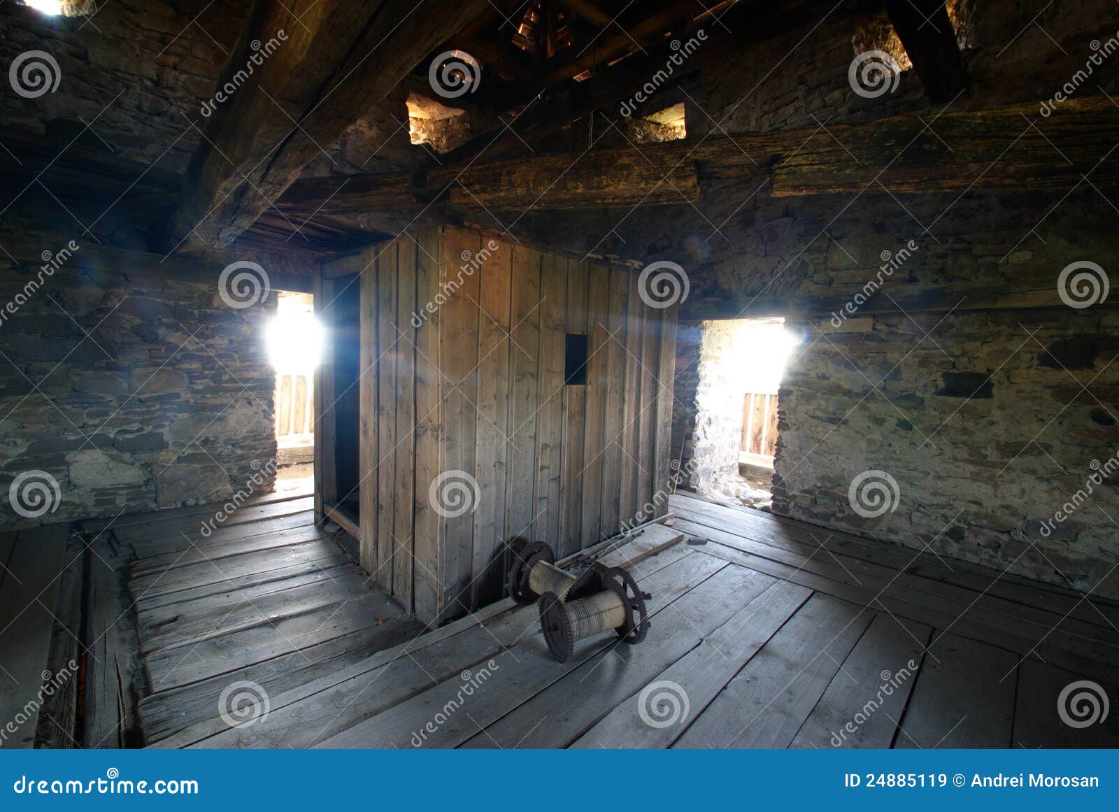 Clock Mechanism Inside a Clock Tower Stock Image - Image of german ...