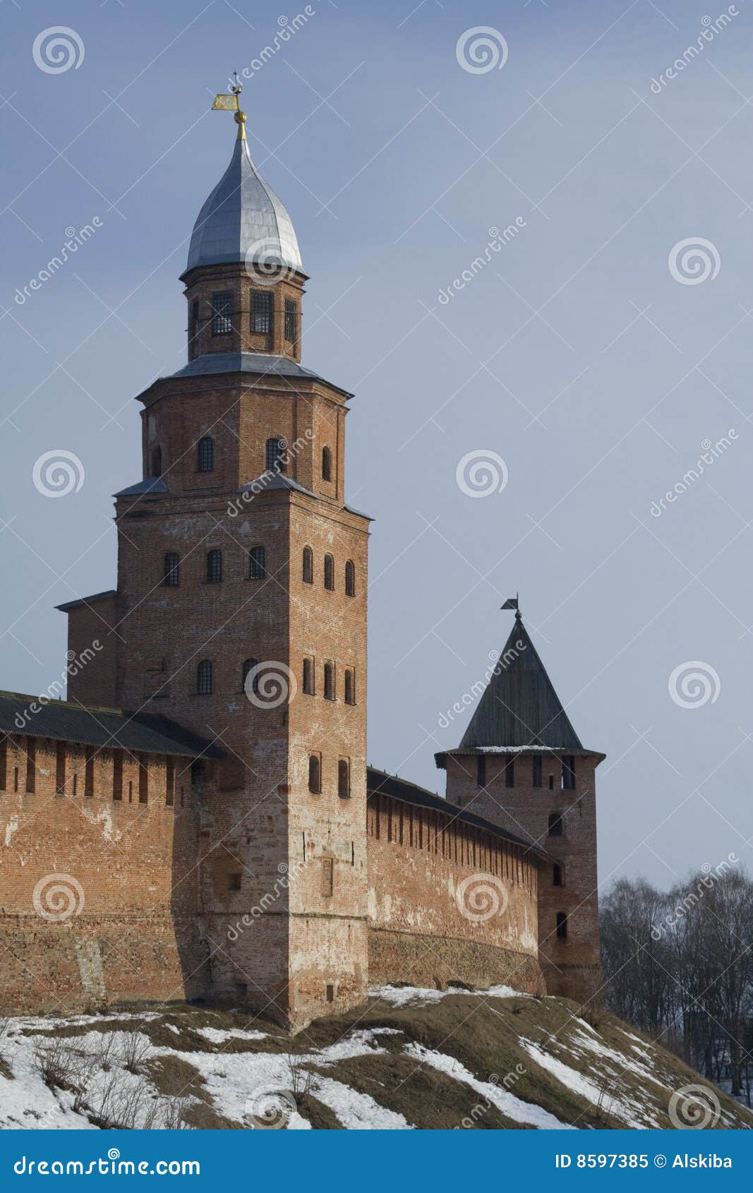 OLD FORTRESS in VELIKIY NOVGOROD Stock Image - Image of travel, color ...
