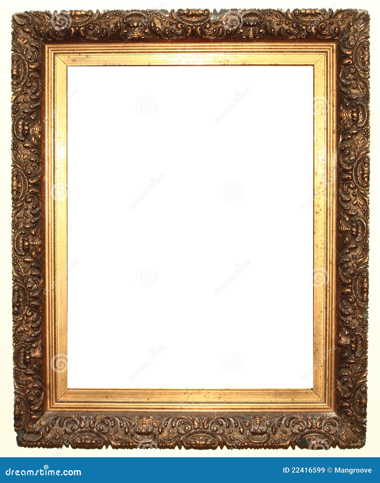 Old frame stock image. Image of painting, golden, carving - 22416599