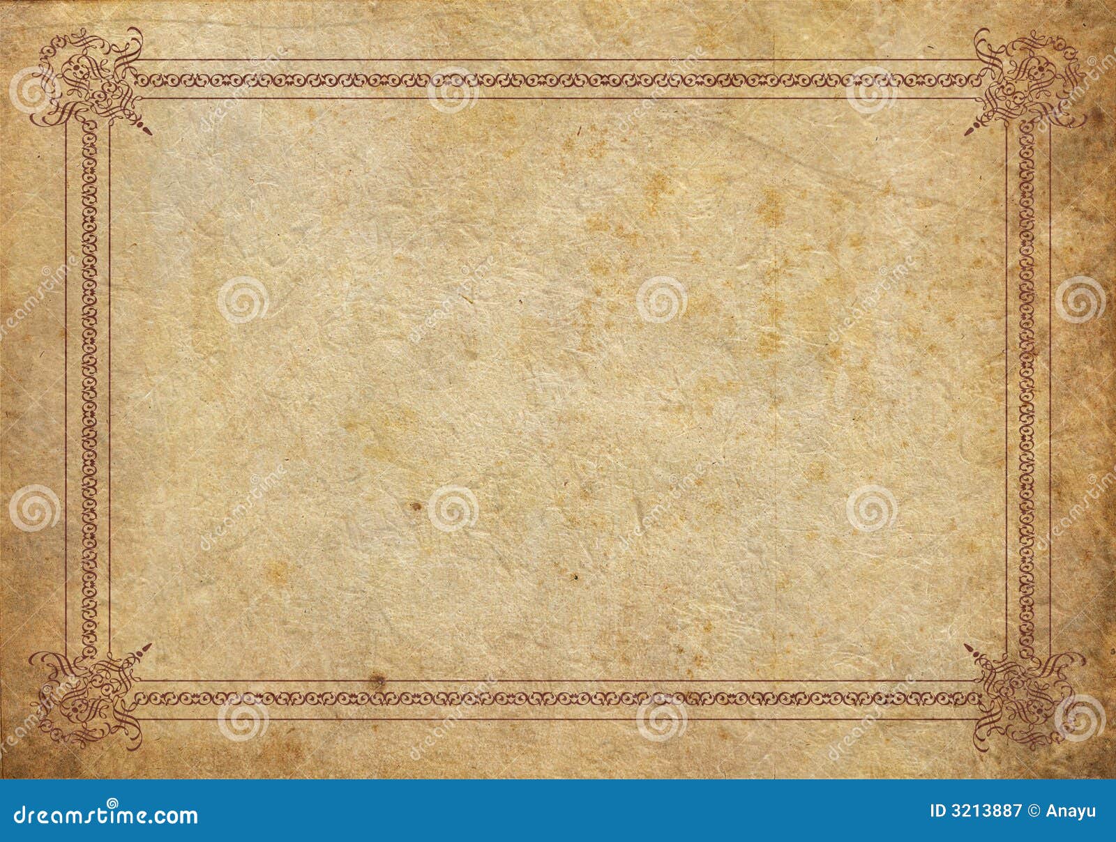 Old frame stock illustration. Illustration of diploma - 3213887