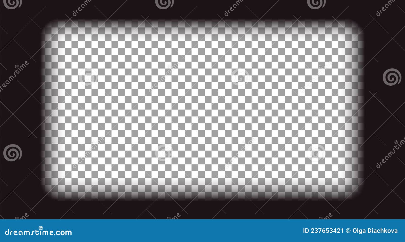 Old Frame Cinematic on Transparent Background Stock Vector ...