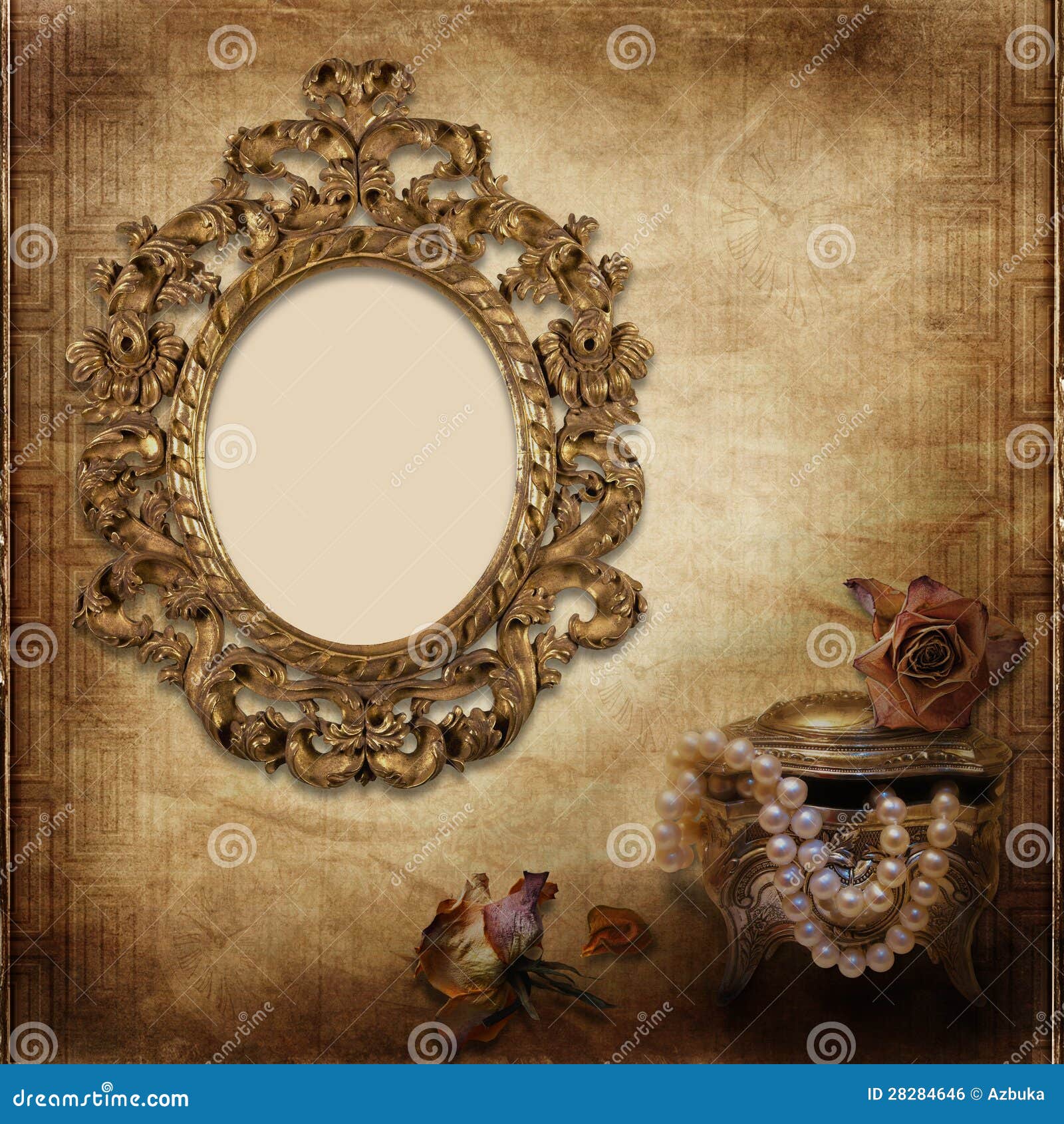 Frame Victorian Wallpaper Stock Image | CartoonDealer.com #9792655