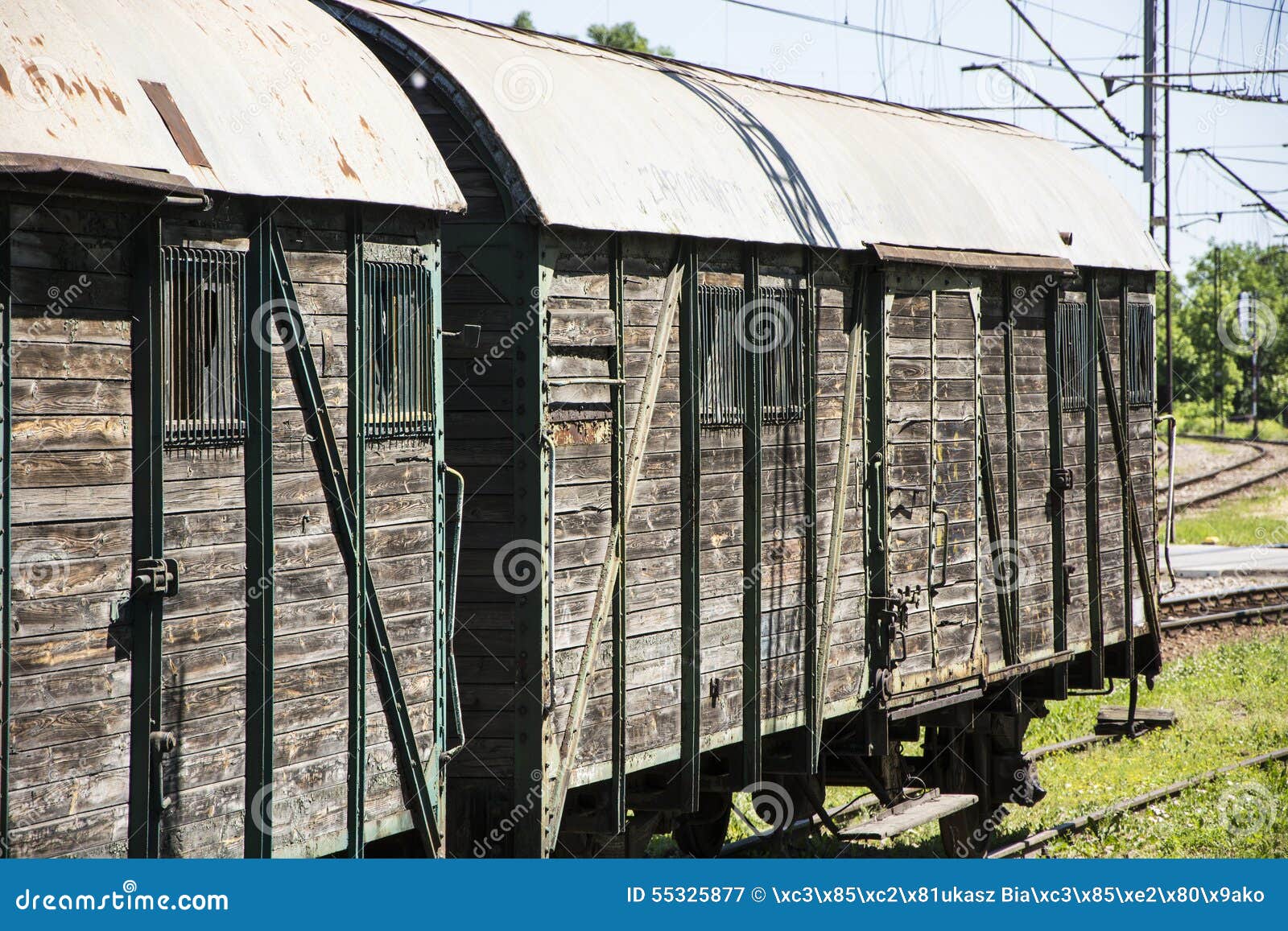 Old freight train stock image. Image of iron, wooden - 55325877
