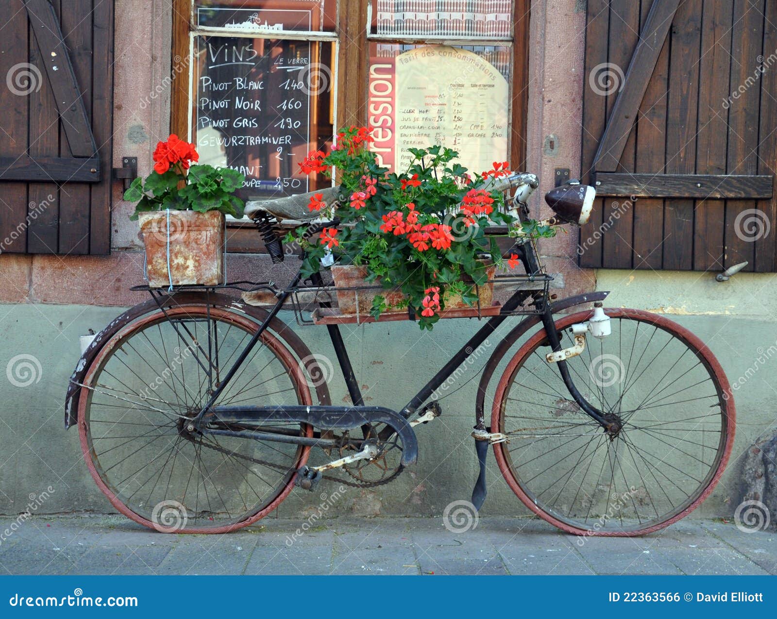 Old french bike stock photo. Image of beautiful, travel - 22363566