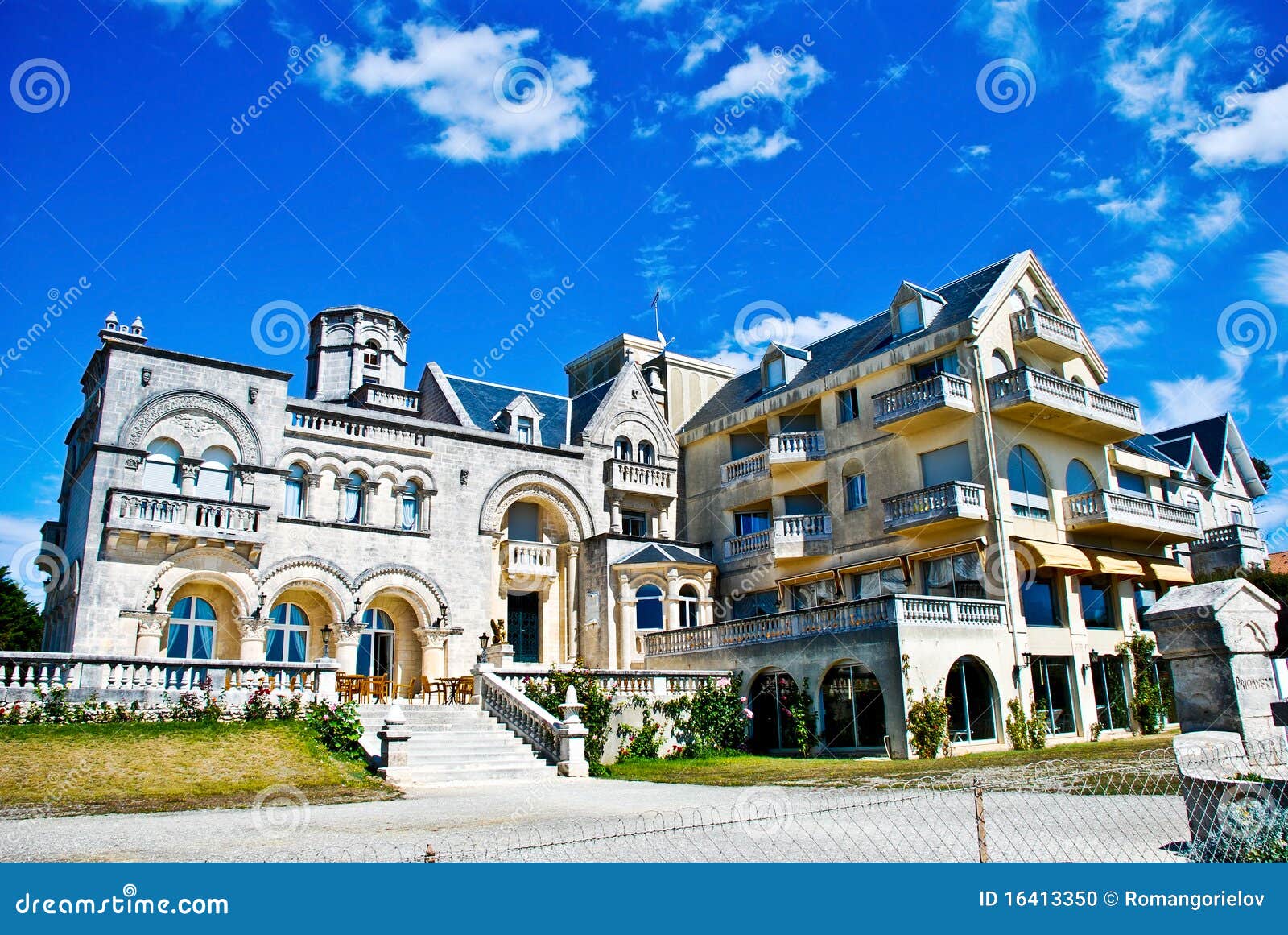 Old French manor stock photo. Image of grass, lawn, majestic - 16413350