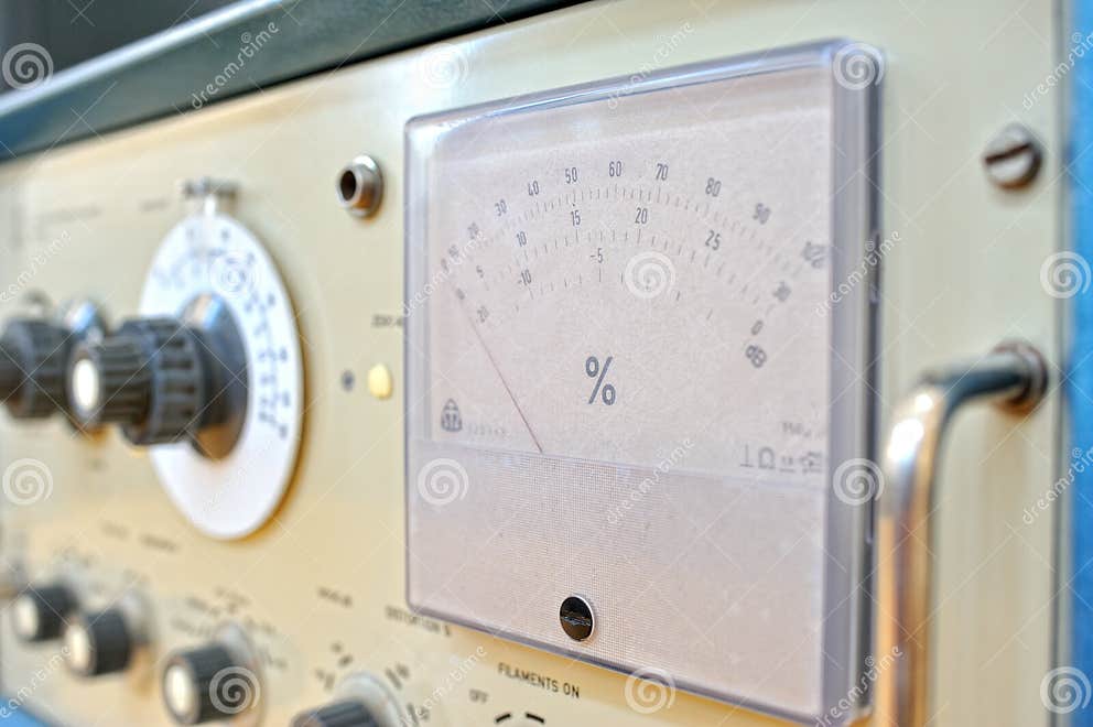 Old frequency generator stock image. Image of style, electronic - 24827447