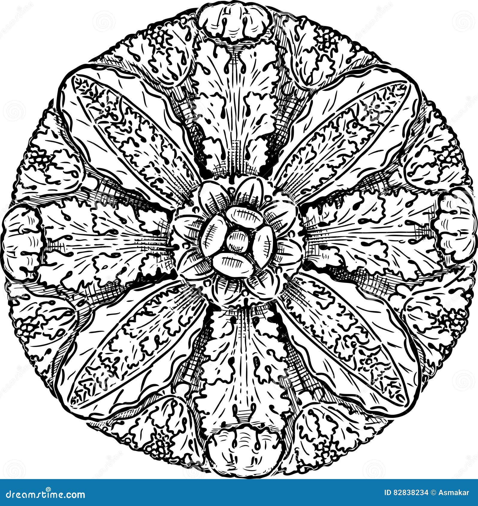 Old fretwork on the wall stock vector. Illustration of molding - 82838234