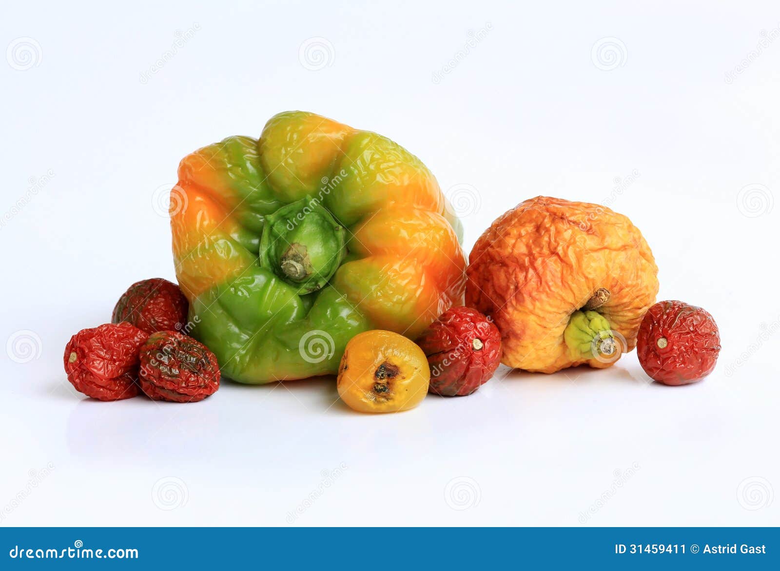 Old fruit and vegetables stock image. Image of biogarbage - 31459411