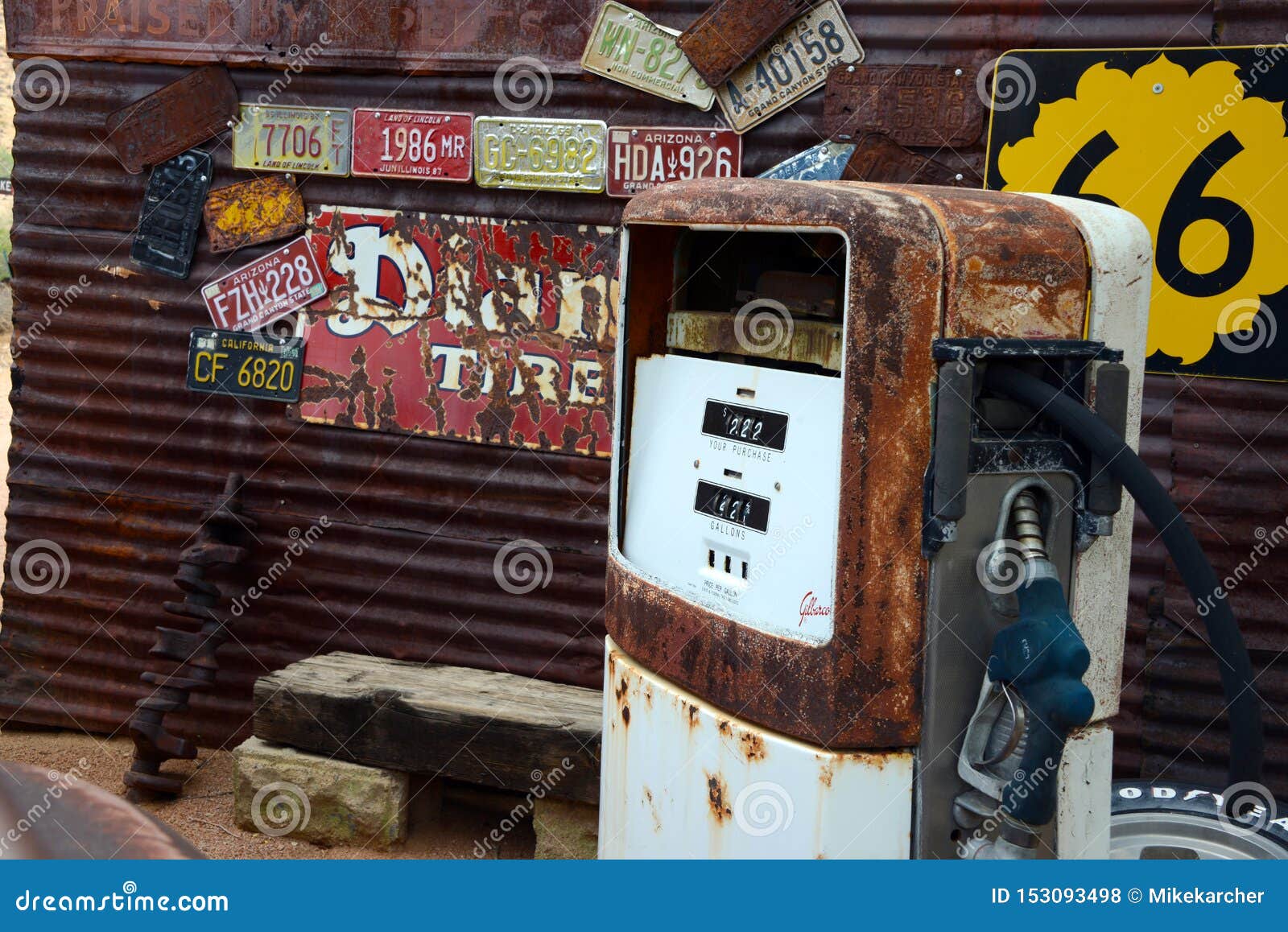 Rusty pump stock photo. Image of automobile, auto, gasoline - 153093498