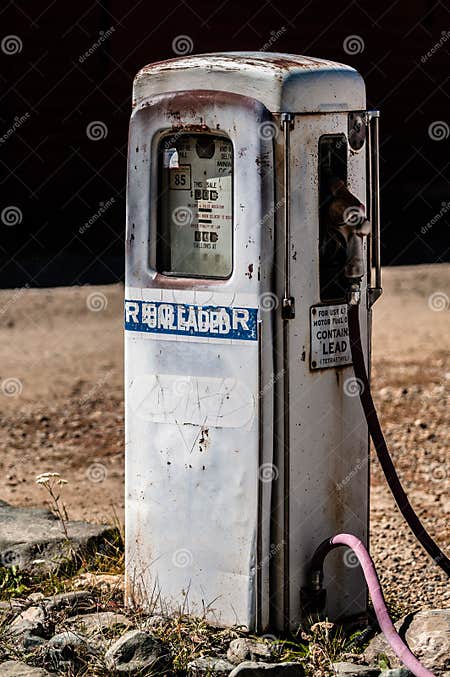 Old Fuel Pump stock image. Image of rust, abandoned, vintage - 63575627