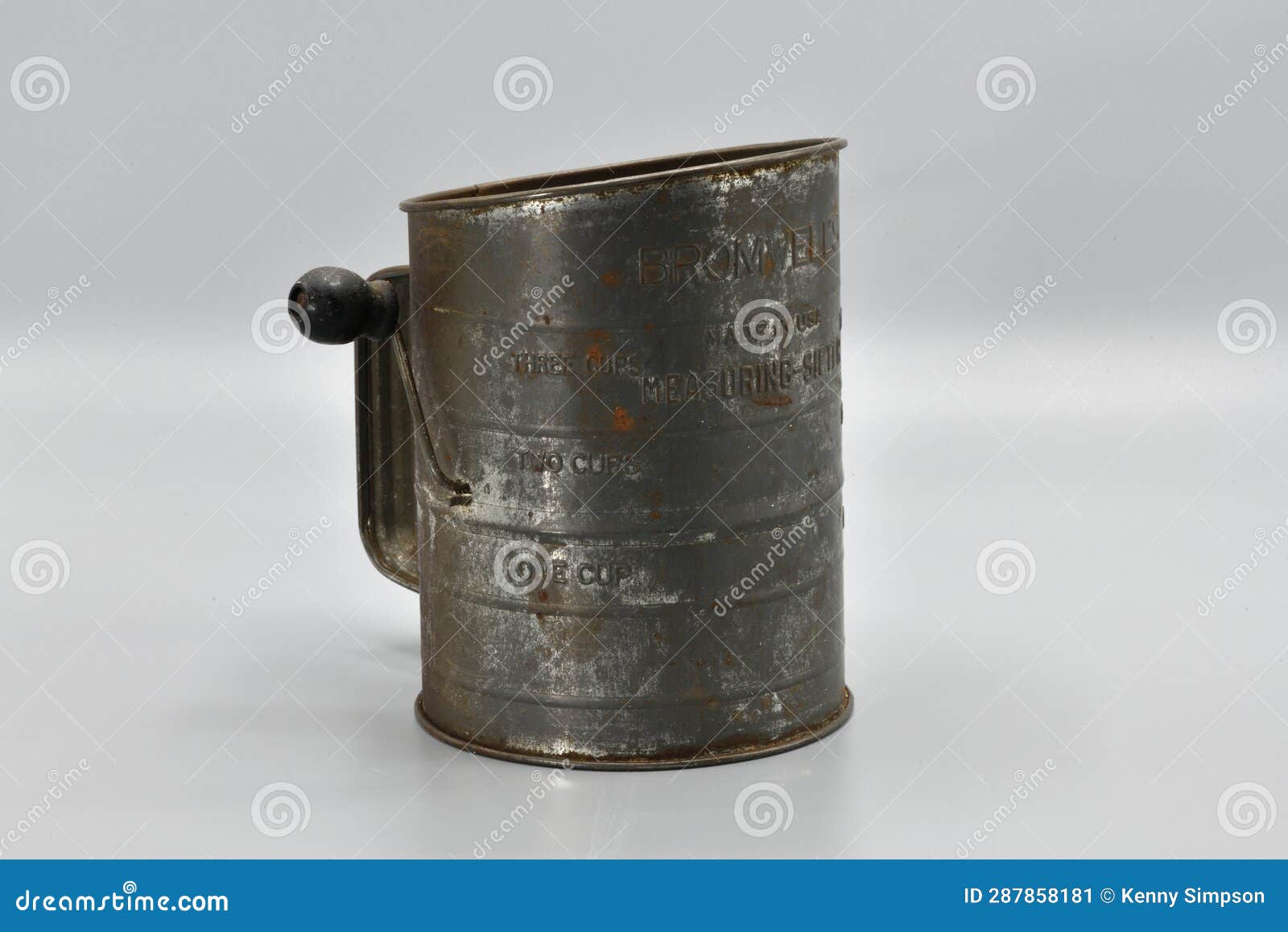An Old but Functional Flour Sifter. Stock Image - Image of ceramic ...