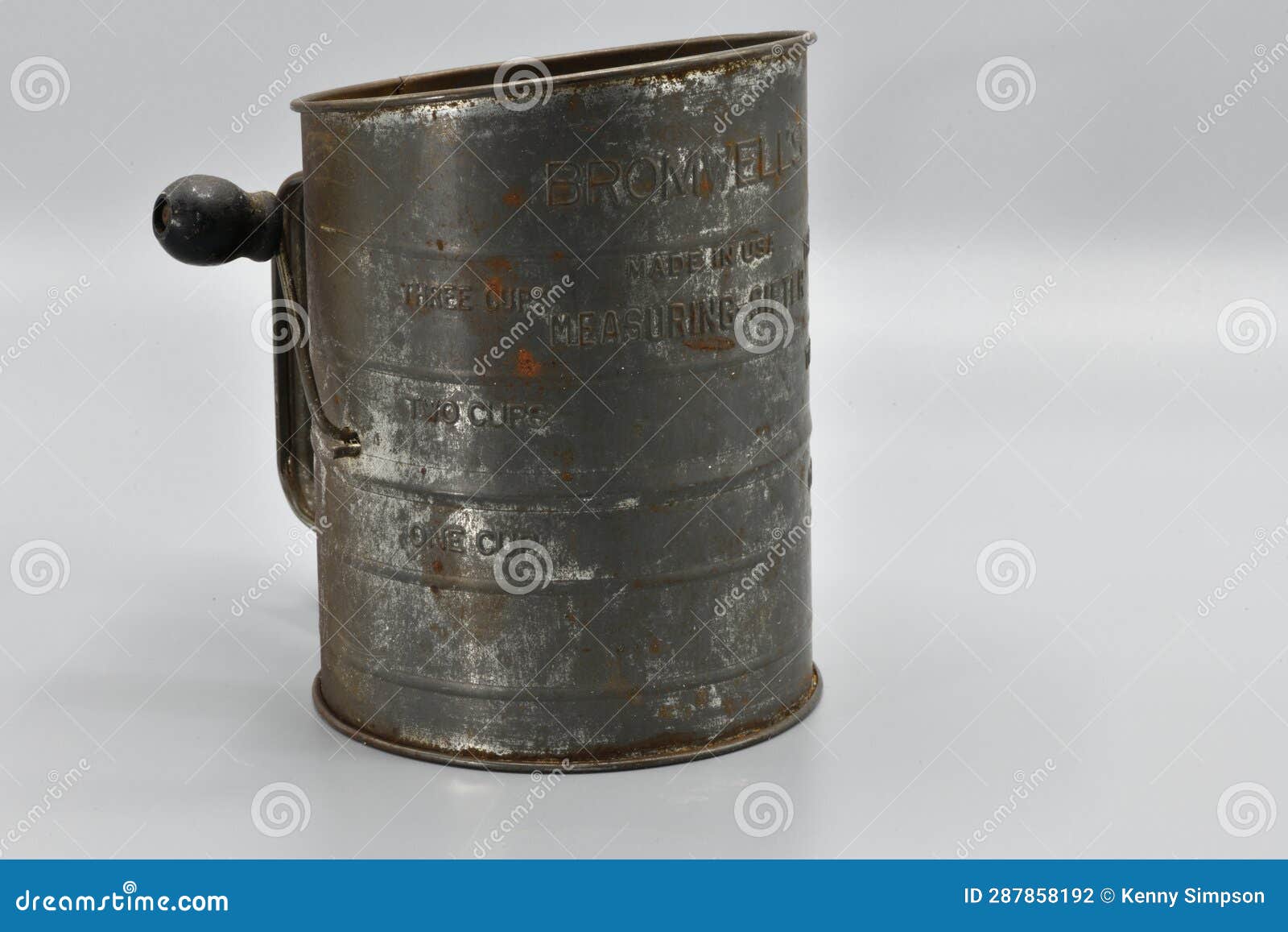 An Old but Functional Flour Sifter. Stock Photo - Image of flour ...