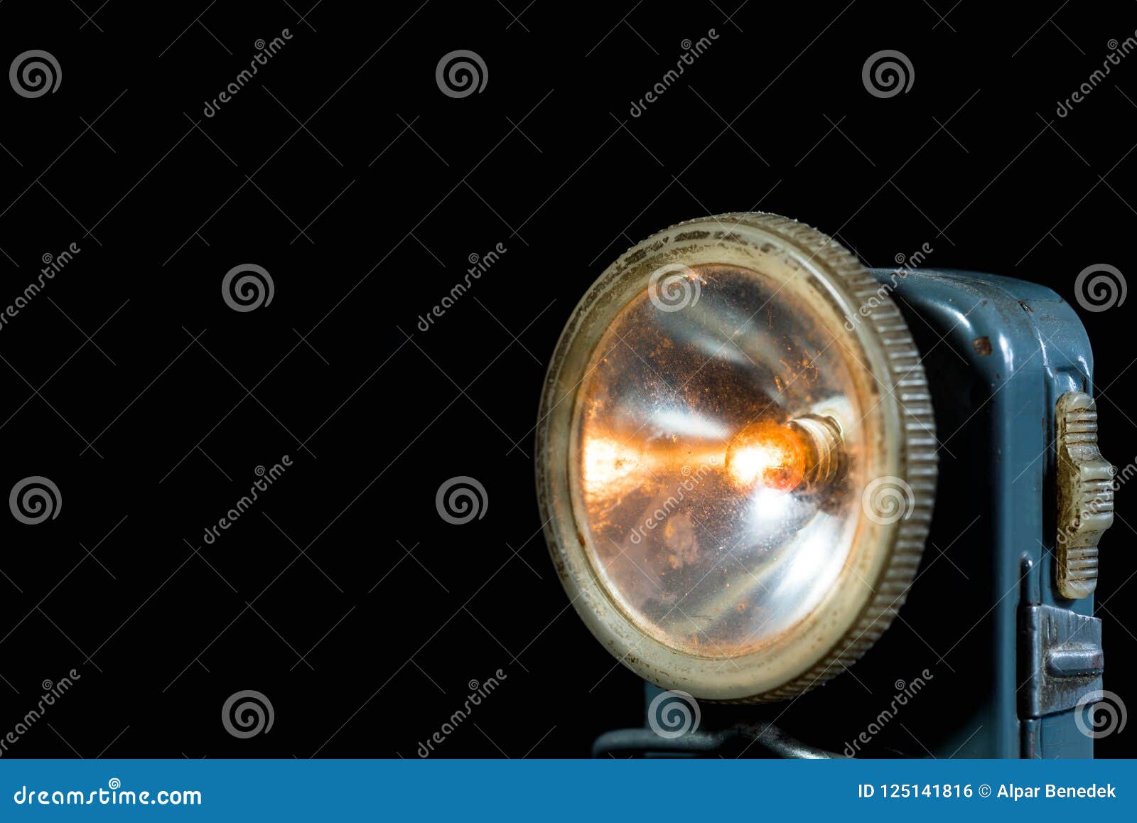 Old, Functional Vintage Flash Light from 1970 S Stock Photo - Image of ...