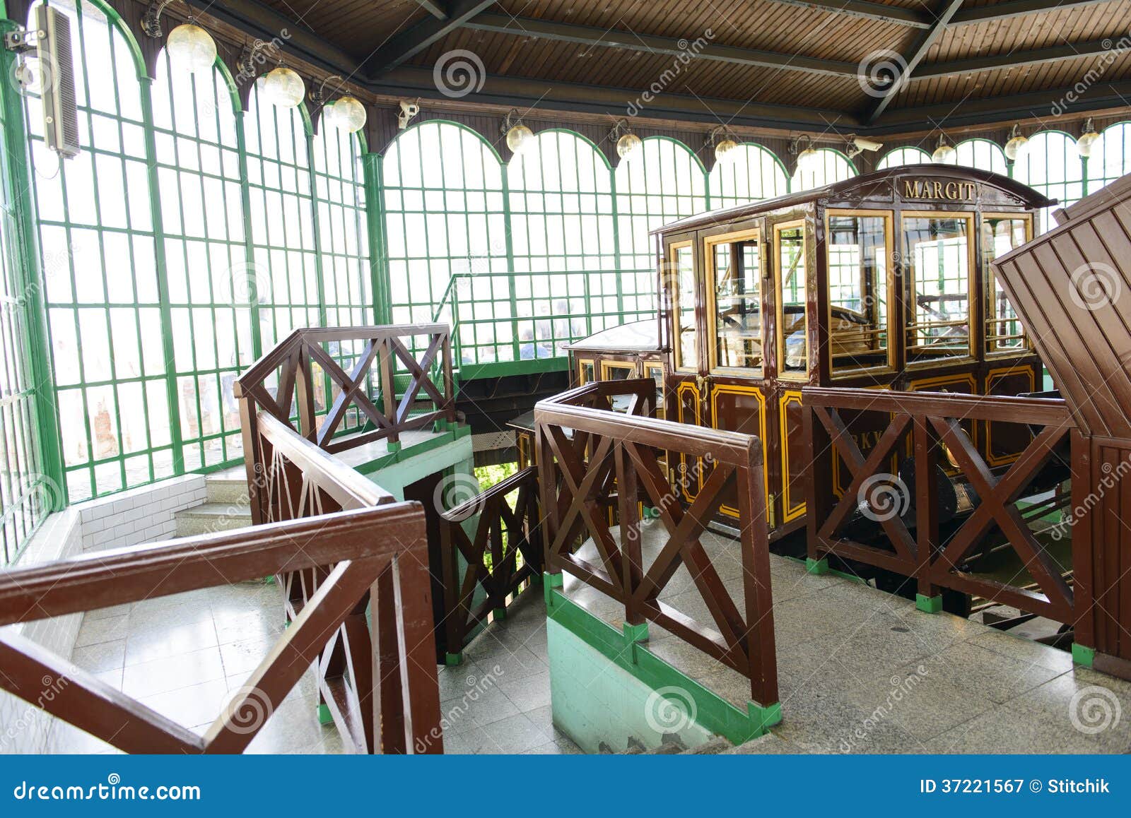 Old Funicular Station at Castle Hill. Budapest. Hungary. Stock Image ...
