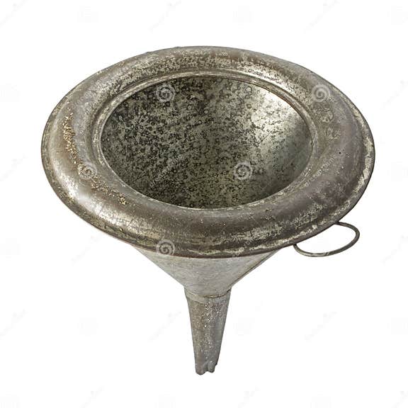 Old funnel stock image. Image of aluminium, mechanic - 21307303