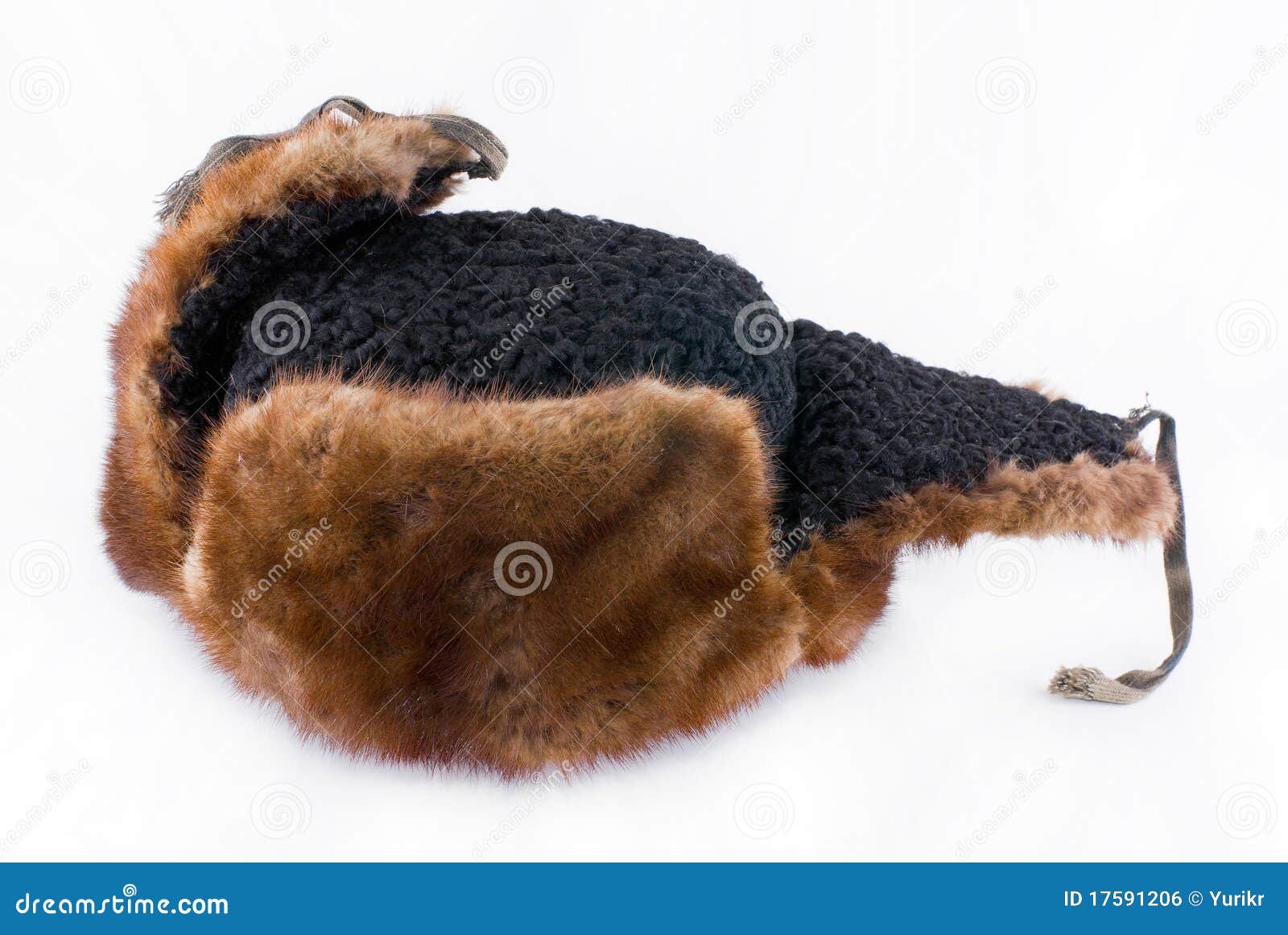 An old fur-cap stock photo. Image of frayed, dress, brown - 17591206