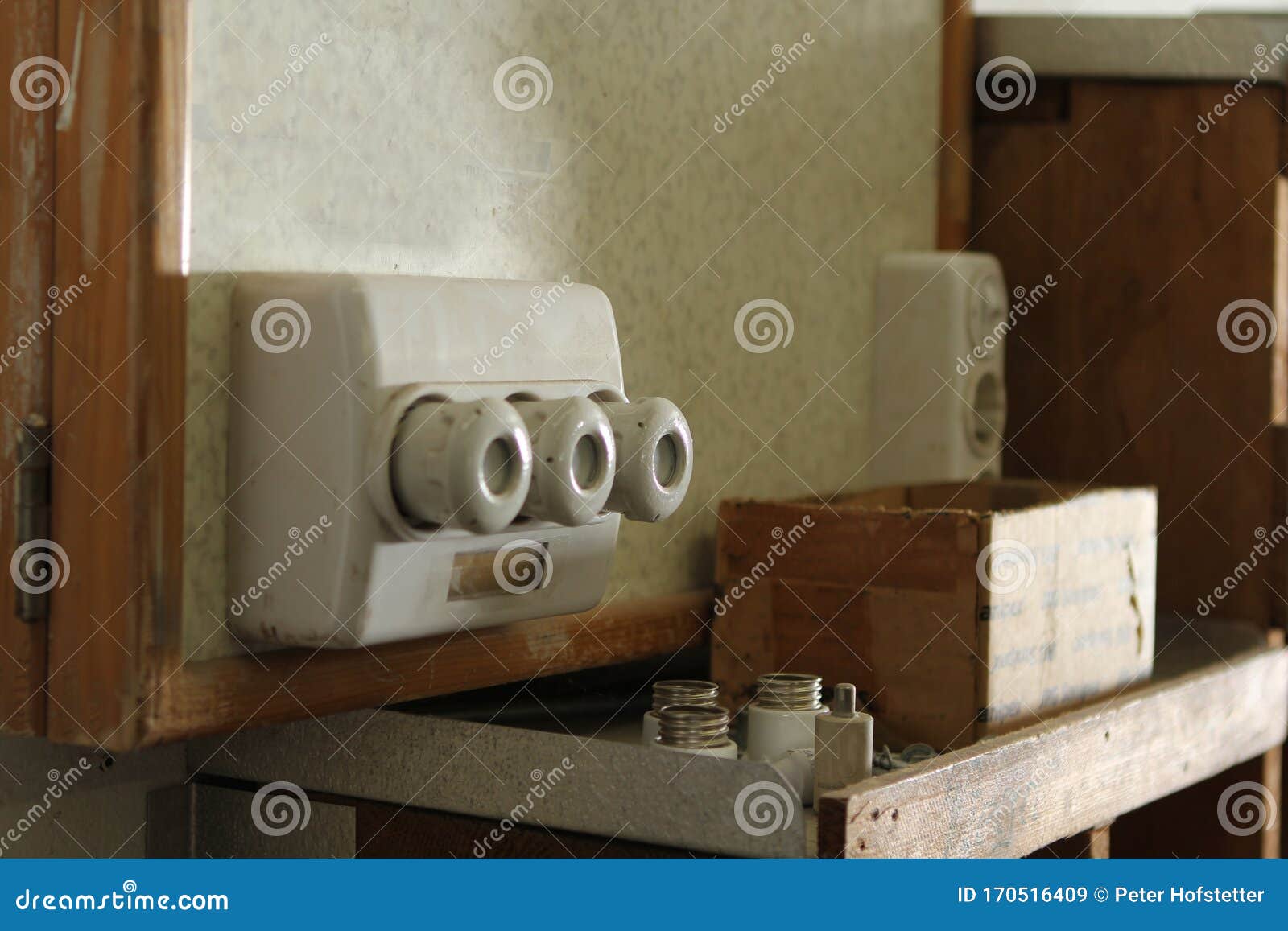 Old Fuse Board in Old Dusty Space Stock Image - Image of electrical ...