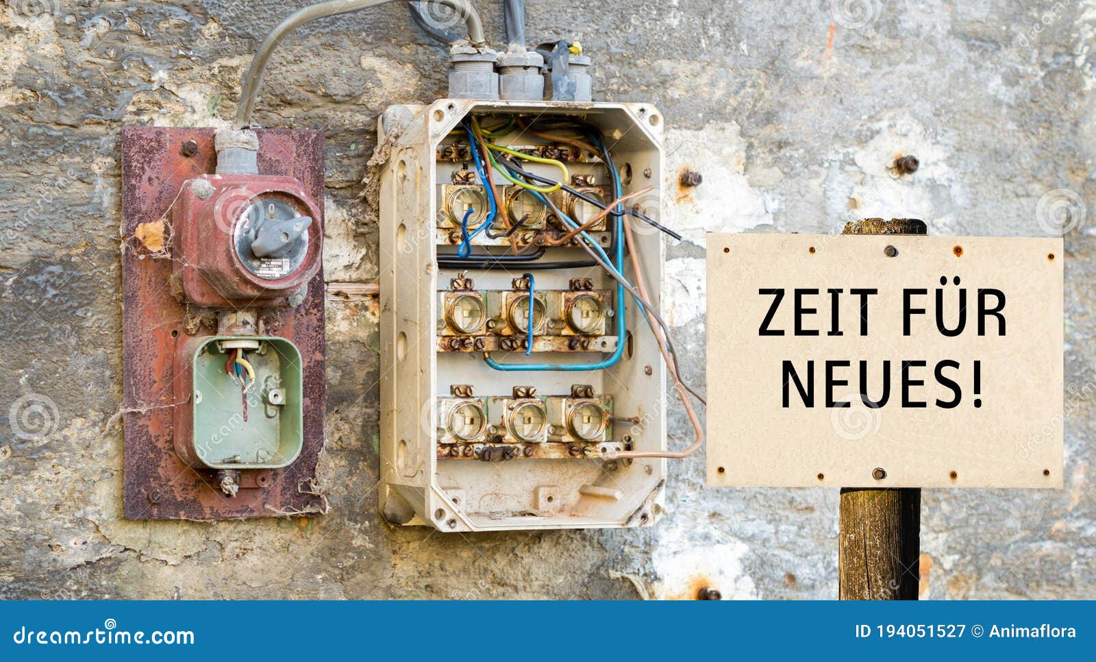 Old fuse box German sign stock image. Image of light - 194051527