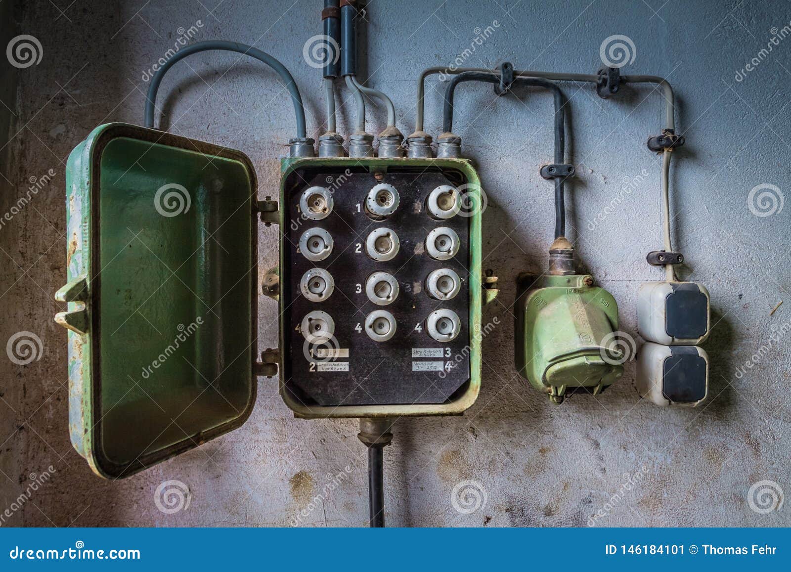 Old fuse panel stock image. Image of antique, dirty - 146184101