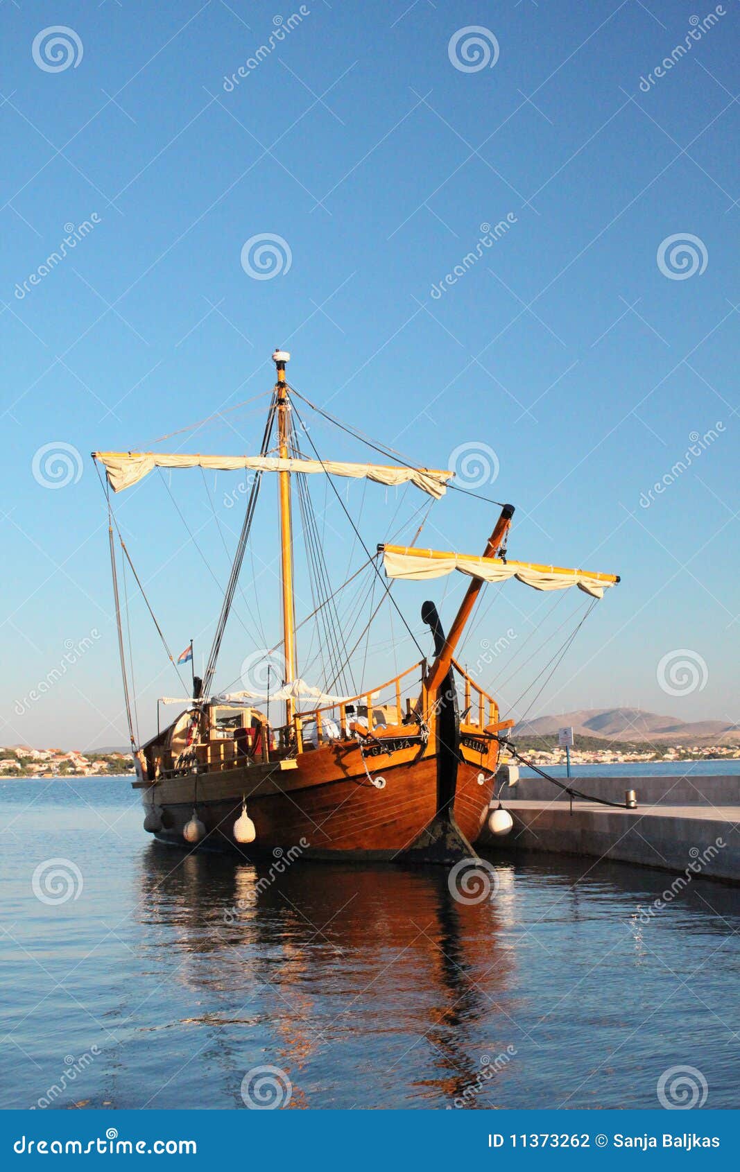 Old galleon stock photo. Image of blue, historic, adventure - 11373262