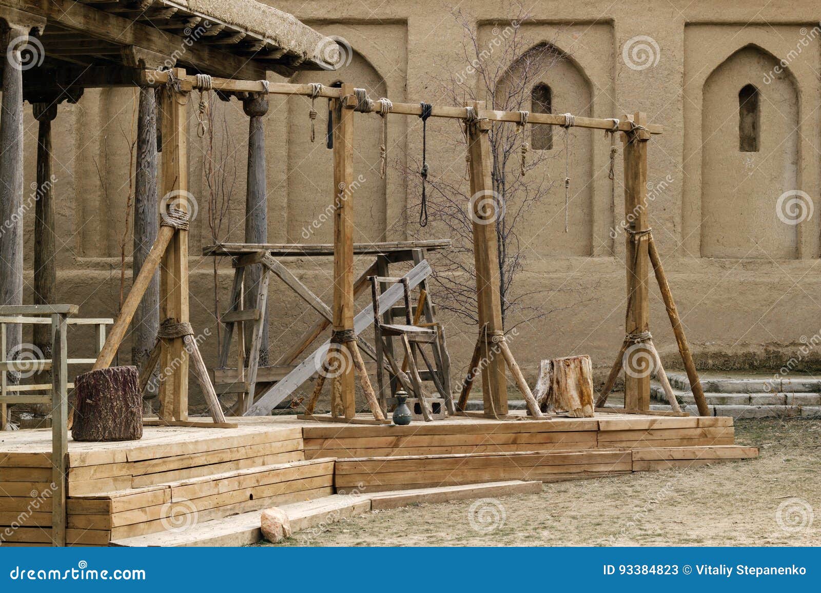 Old gallows stock image. Image of square, gallow, punishment - 93384823