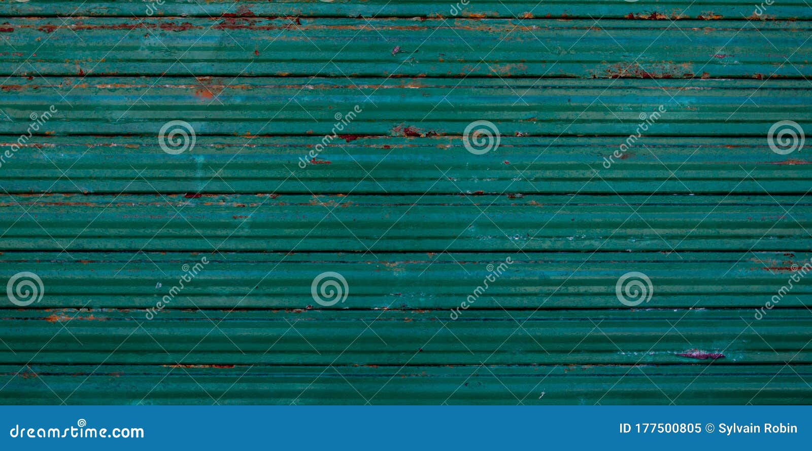 Old Galvanized Green Steel Wall Rusty Background Texture Stock Image ...