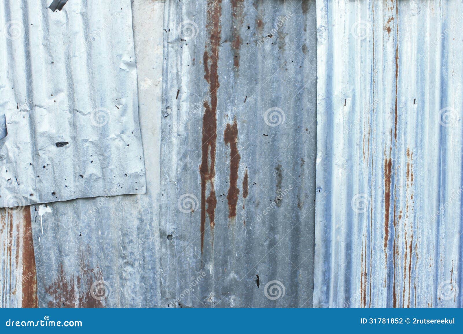 Old galvanized iron stock photo. Image of grey, panel - 31781852