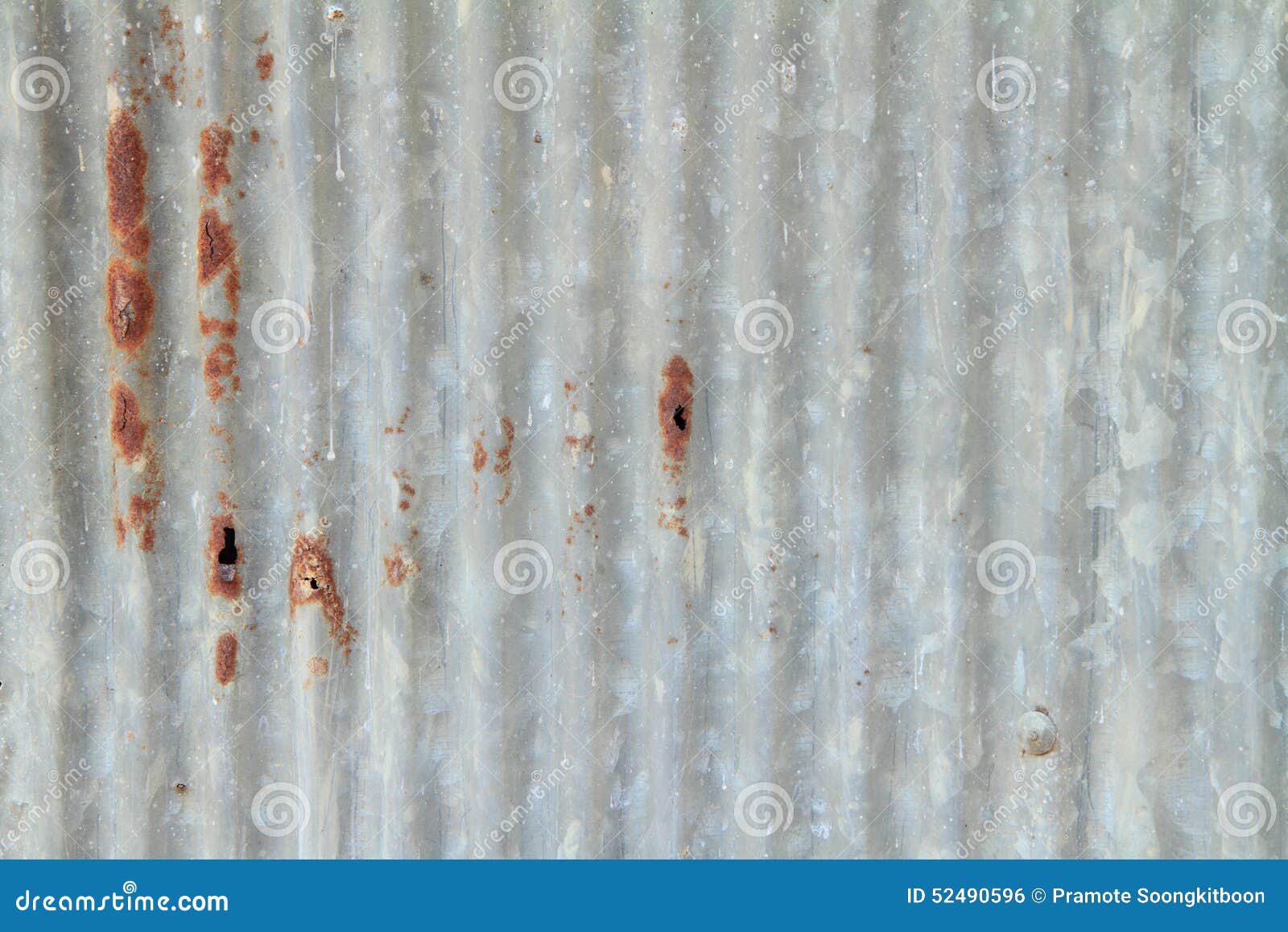 Galvanized Sheet Metal Door Surface Texture Paint, Rust Marks ...