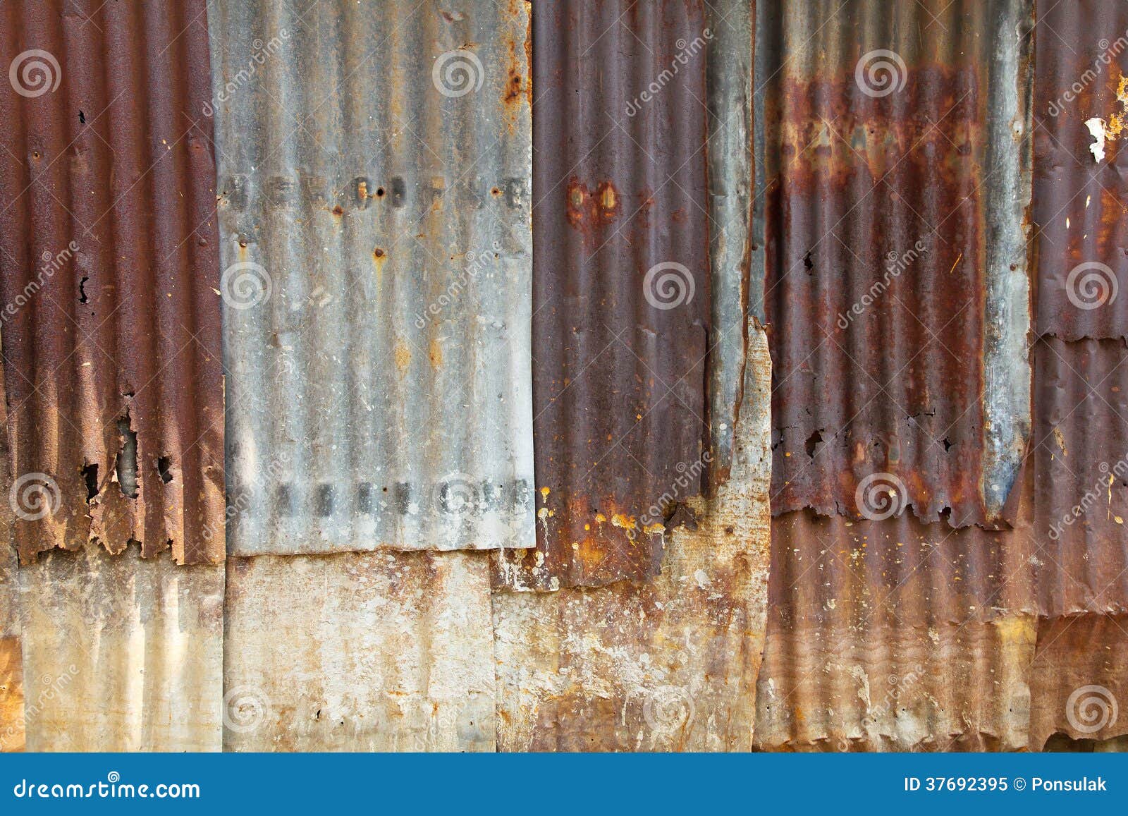 Old galvanized steel wall stock image. Image of metal - 37692395