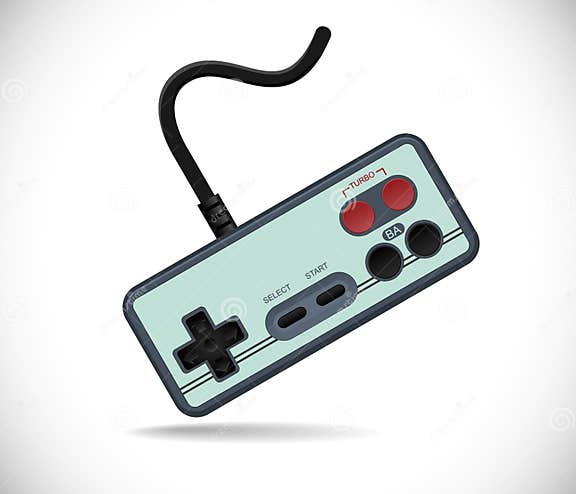 Old gamepad stock vector. Illustration of console, technology - 18656921