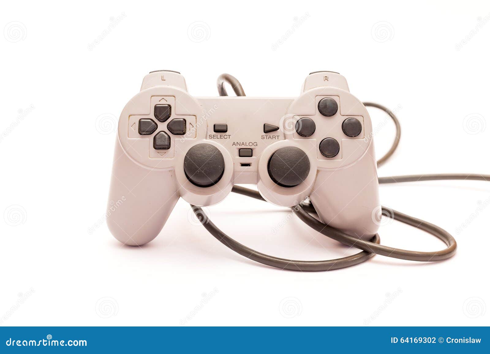 Old gamepad isolated. stock photo. Image of computer - 64169302