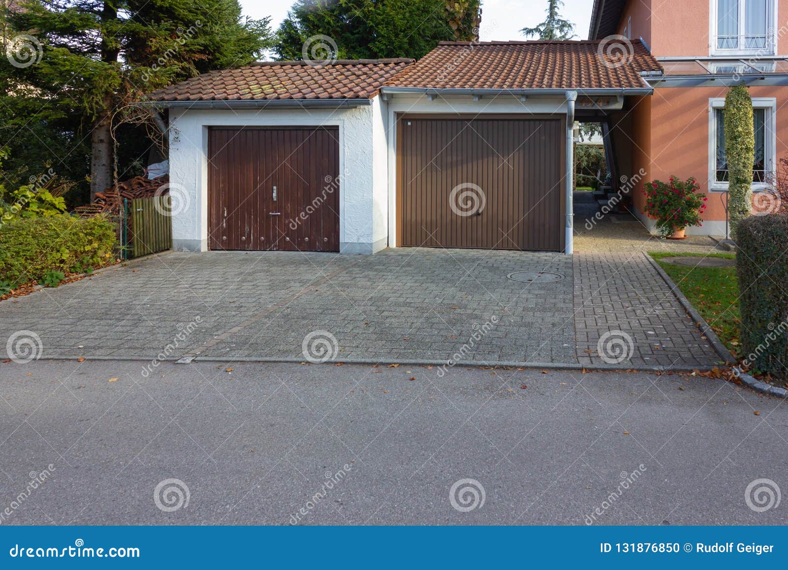 Old garage in germany stock photo. Image of german, vintage - 131876850