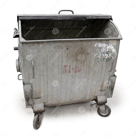 Old garbage container stock photo. Image of mobile, garbage - 6561404