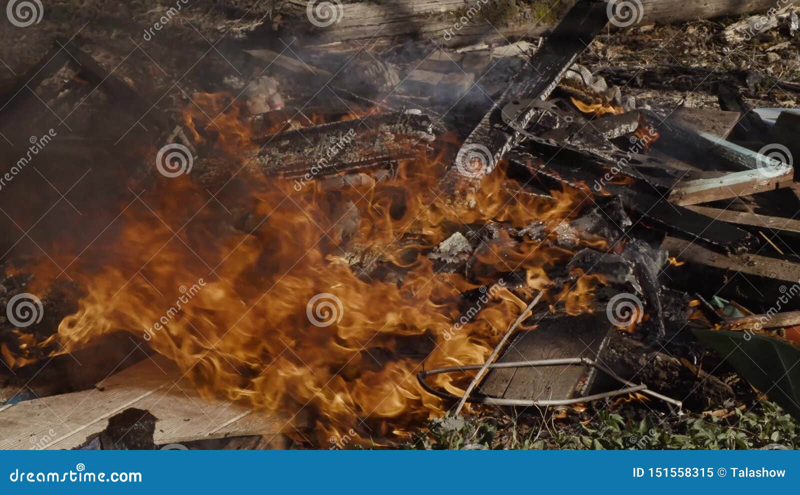 Old Garbage Dump is Burning Stock Video - Video of pile, rust: 151558315