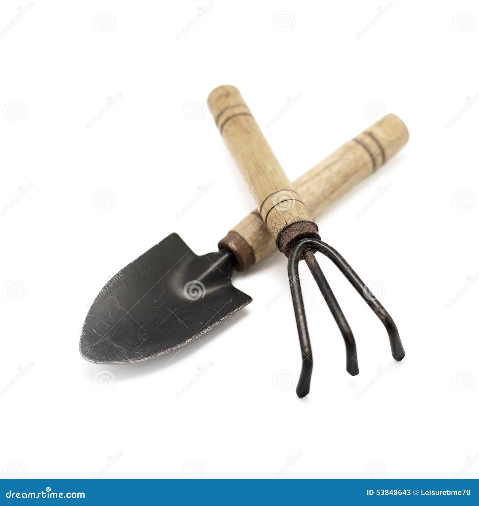 Old Gardening Tools Spade and Rake Stock Image - Image of plant, garden ...
