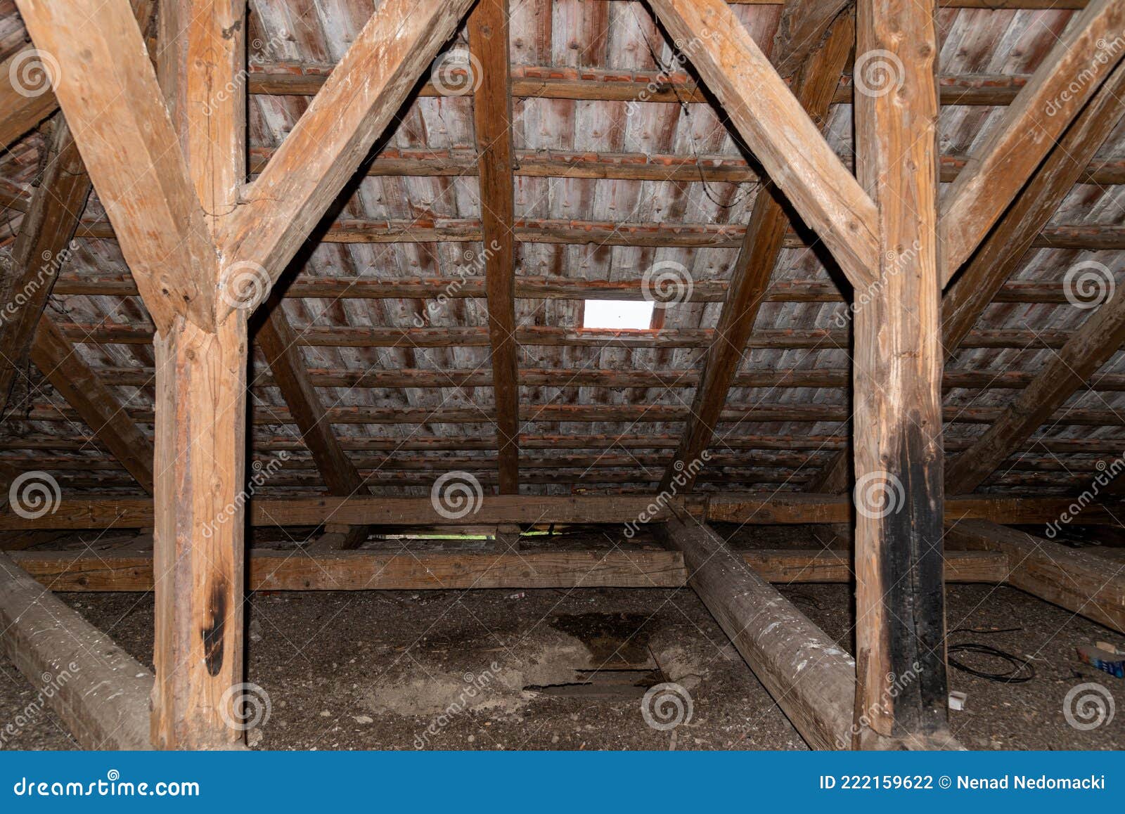 Garret, Attic Loft / Roof Construction Stock Photo | CartoonDealer.com ...