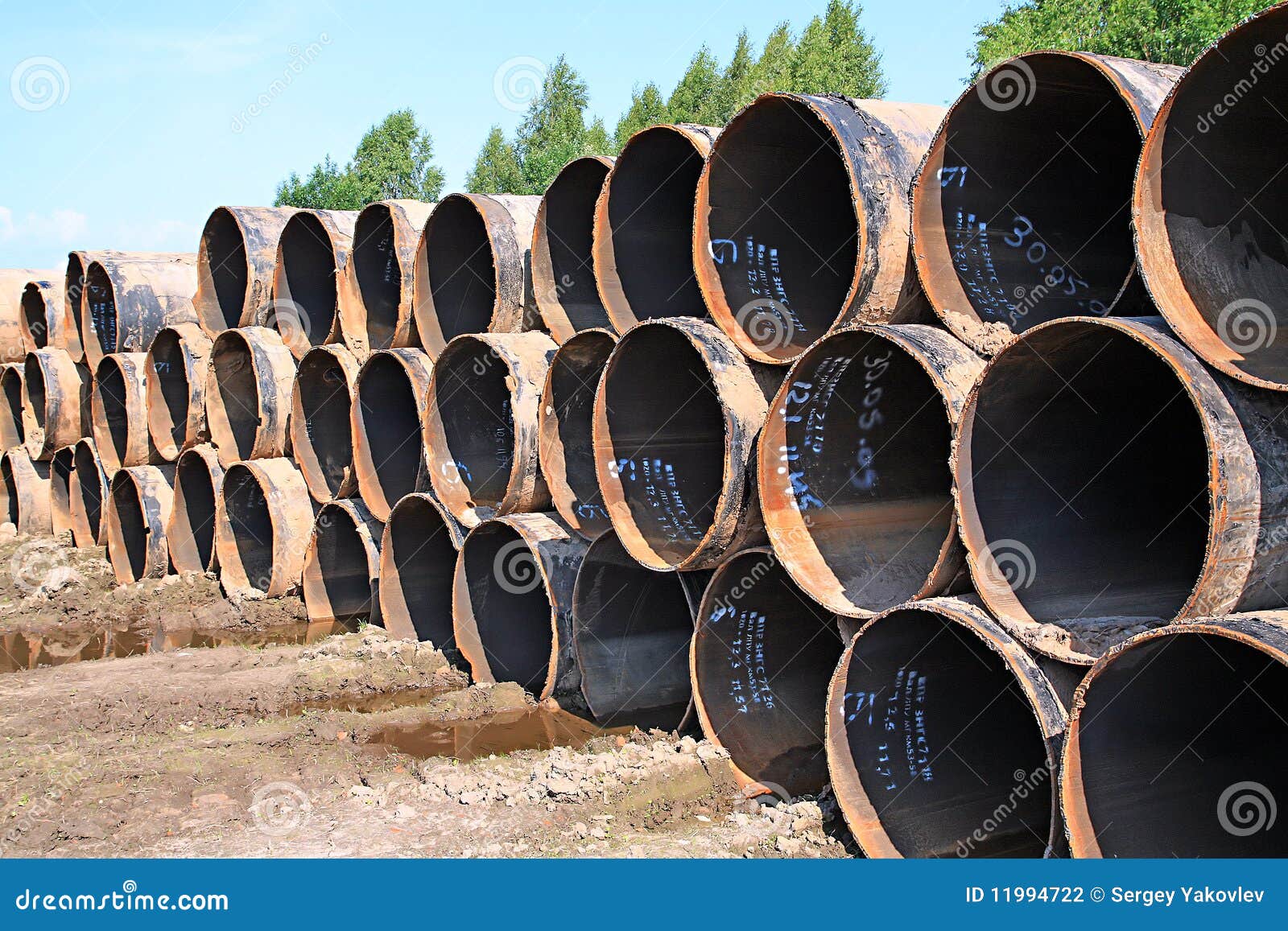 Old gas pipes stock photo. Image of grass, iron, damaged - 11994722