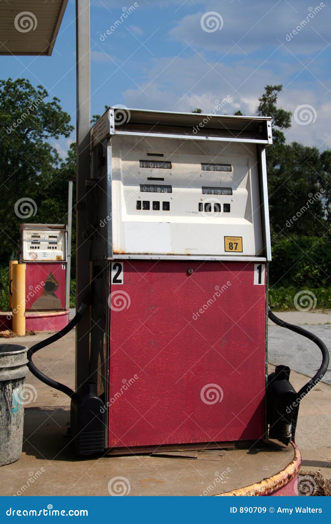 Old gas pump stock image. Image of price, fillup, nozzle - 890709
