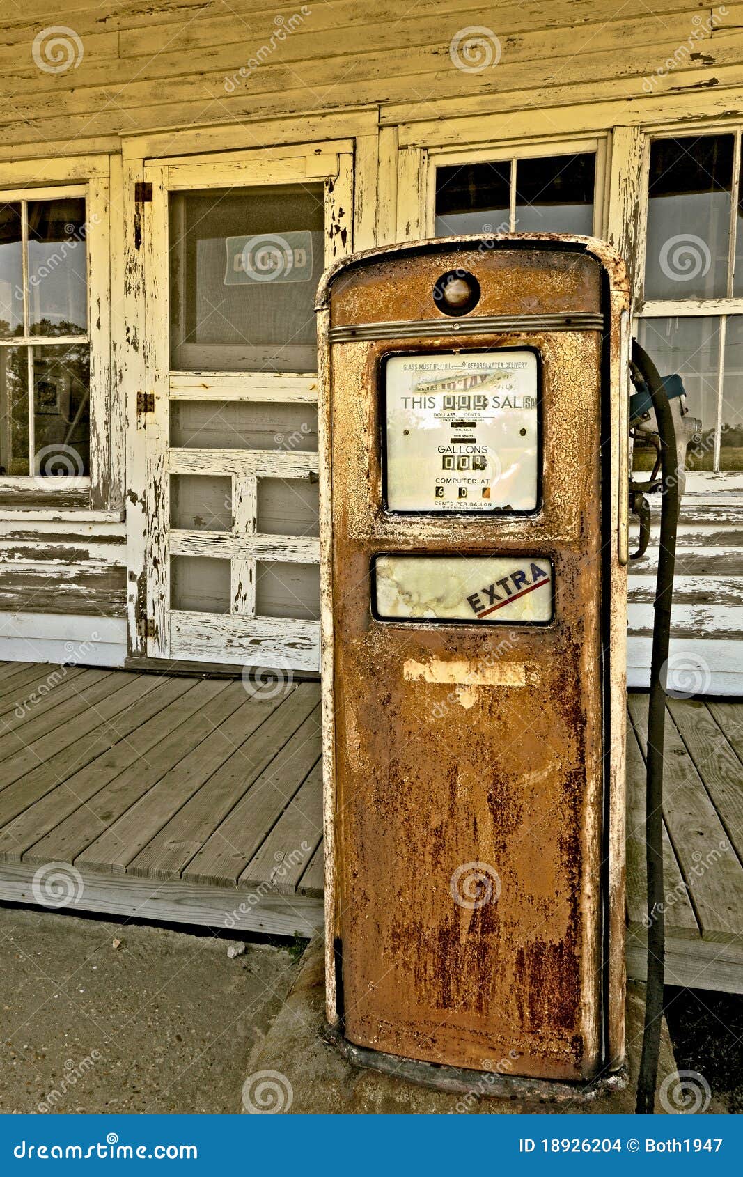 Old Gas station stock photo. Image of pump, station, power - 18926204
