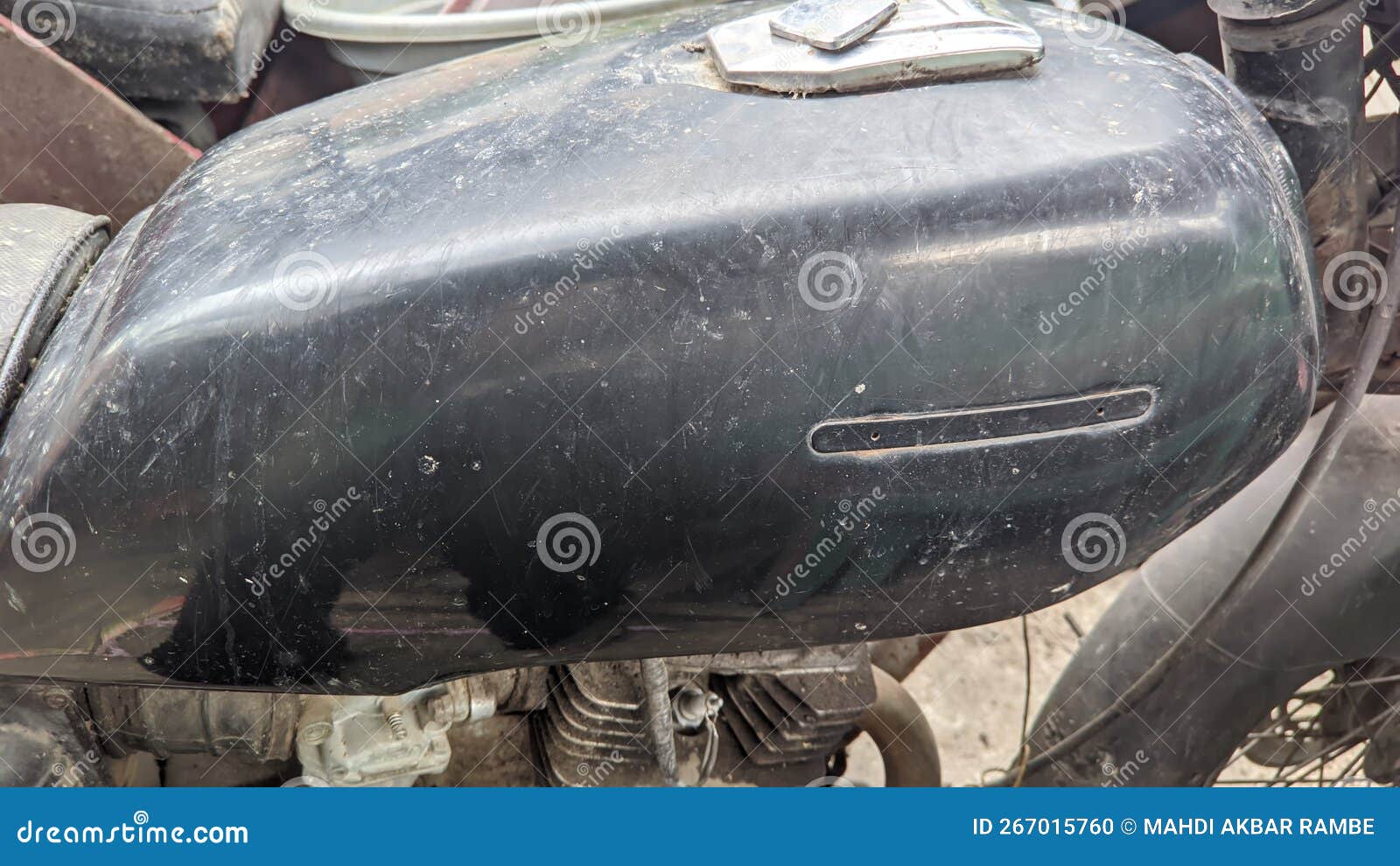 Old gas tank made of metal stock photo. Image of tire - 267015760