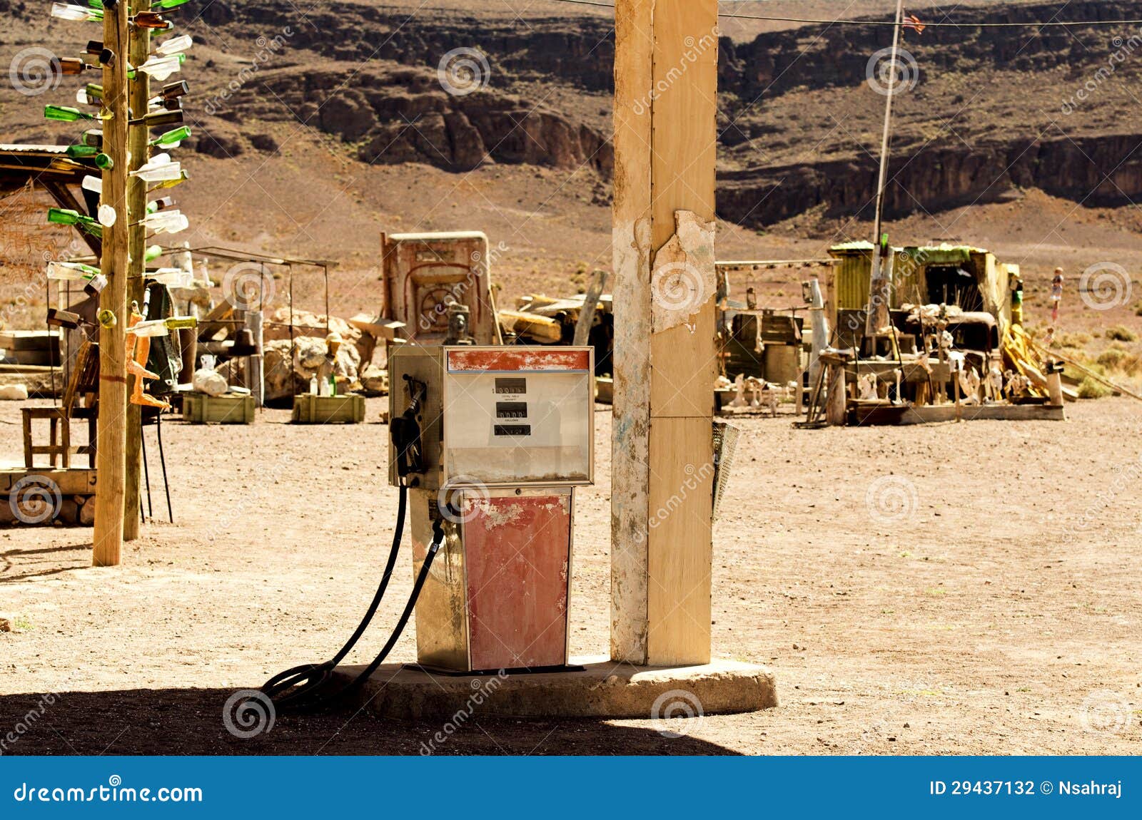 Old gasoline pump stock photo. Image of style, film, petrol - 29437132