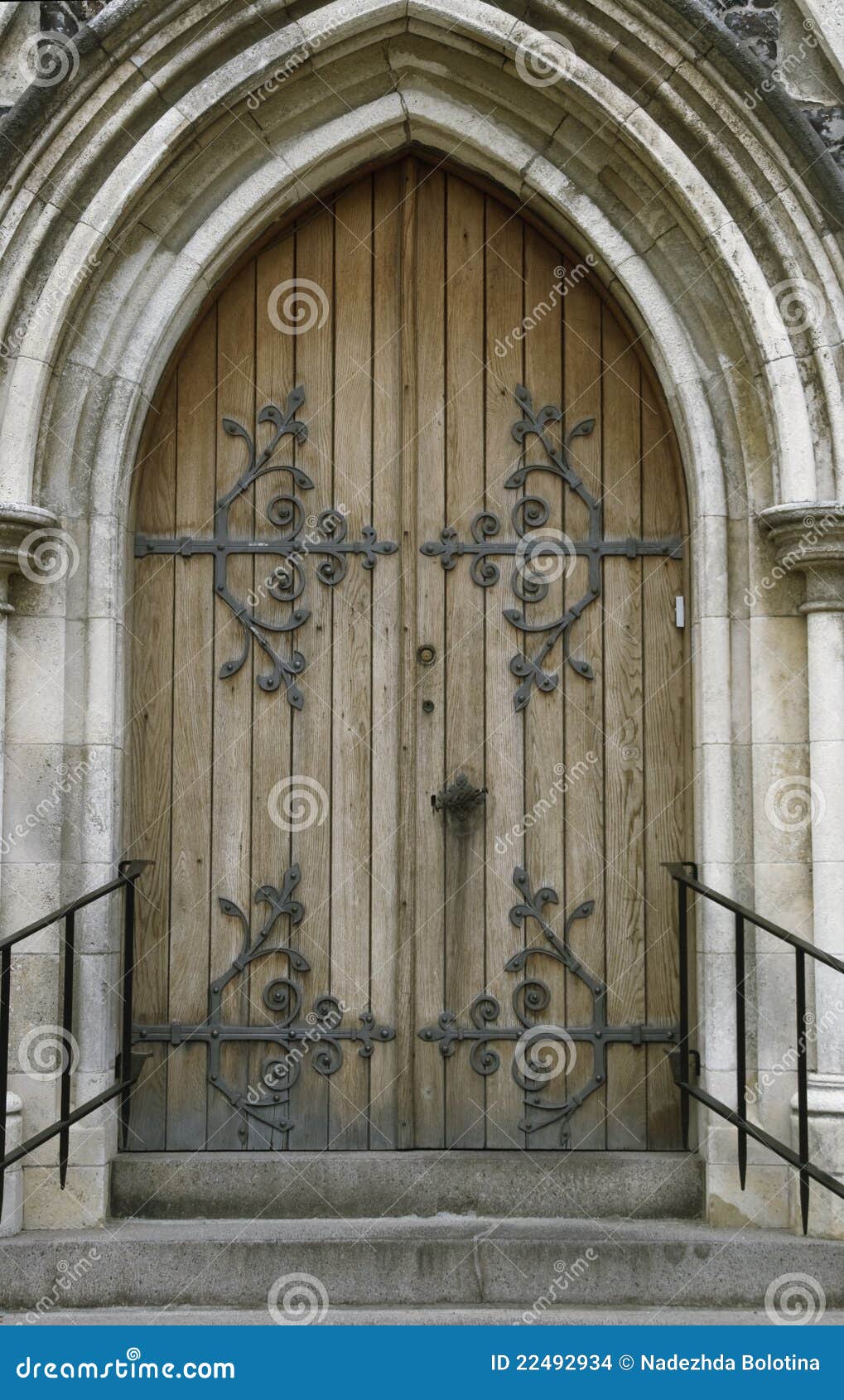 Old gate stock photo. Image of wrought, wooden, forged - 22492934