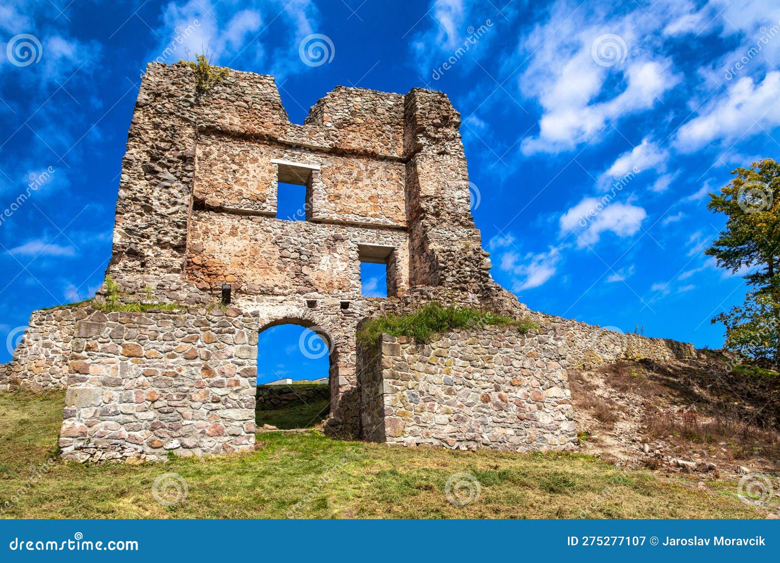 Old Gate in Castle Pusty Hrad, Slovakia Stock Image - Image of wall ...
