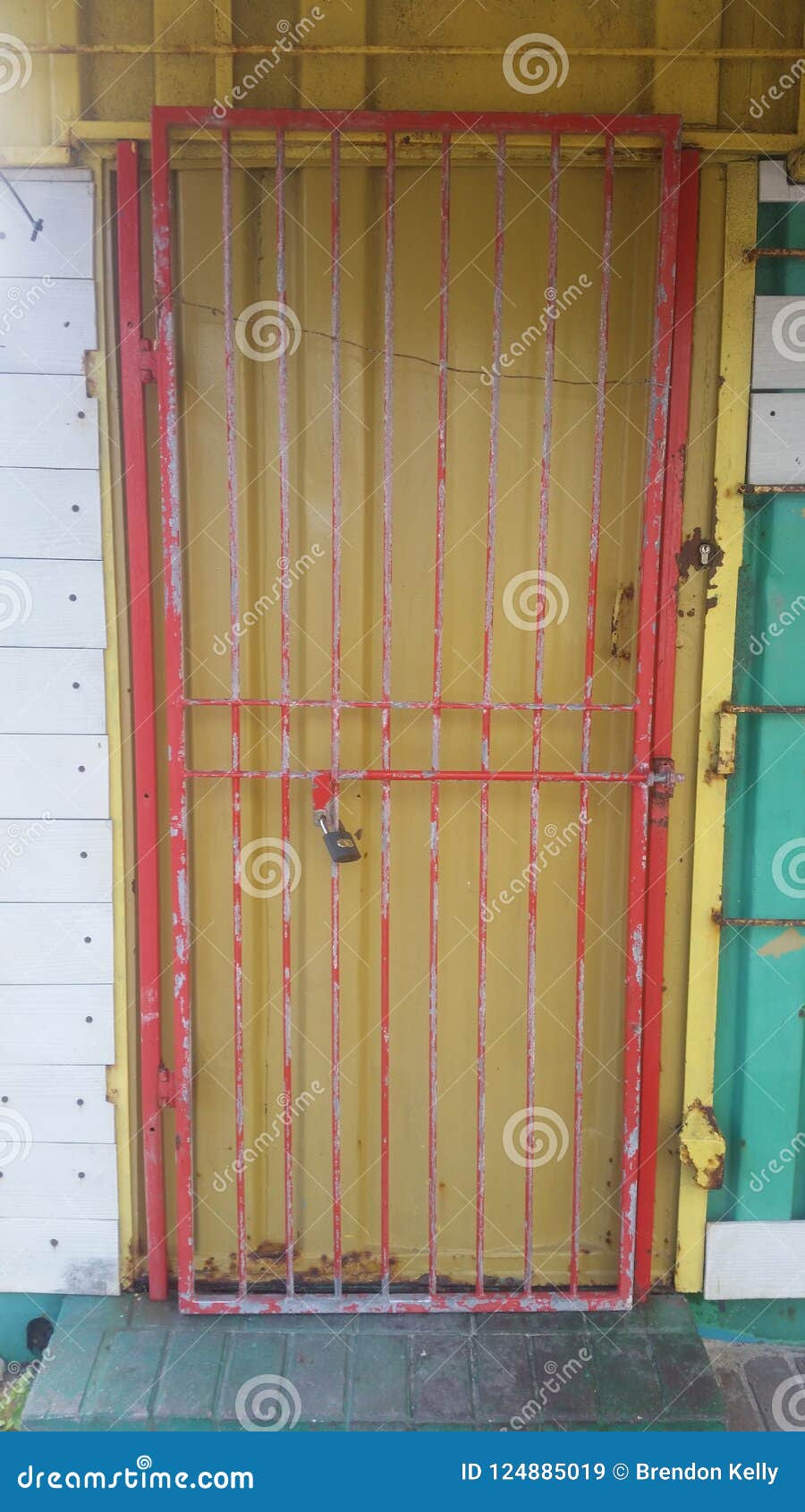 Colorful gate stock image. Image of colorful, gate, colors - 124885019