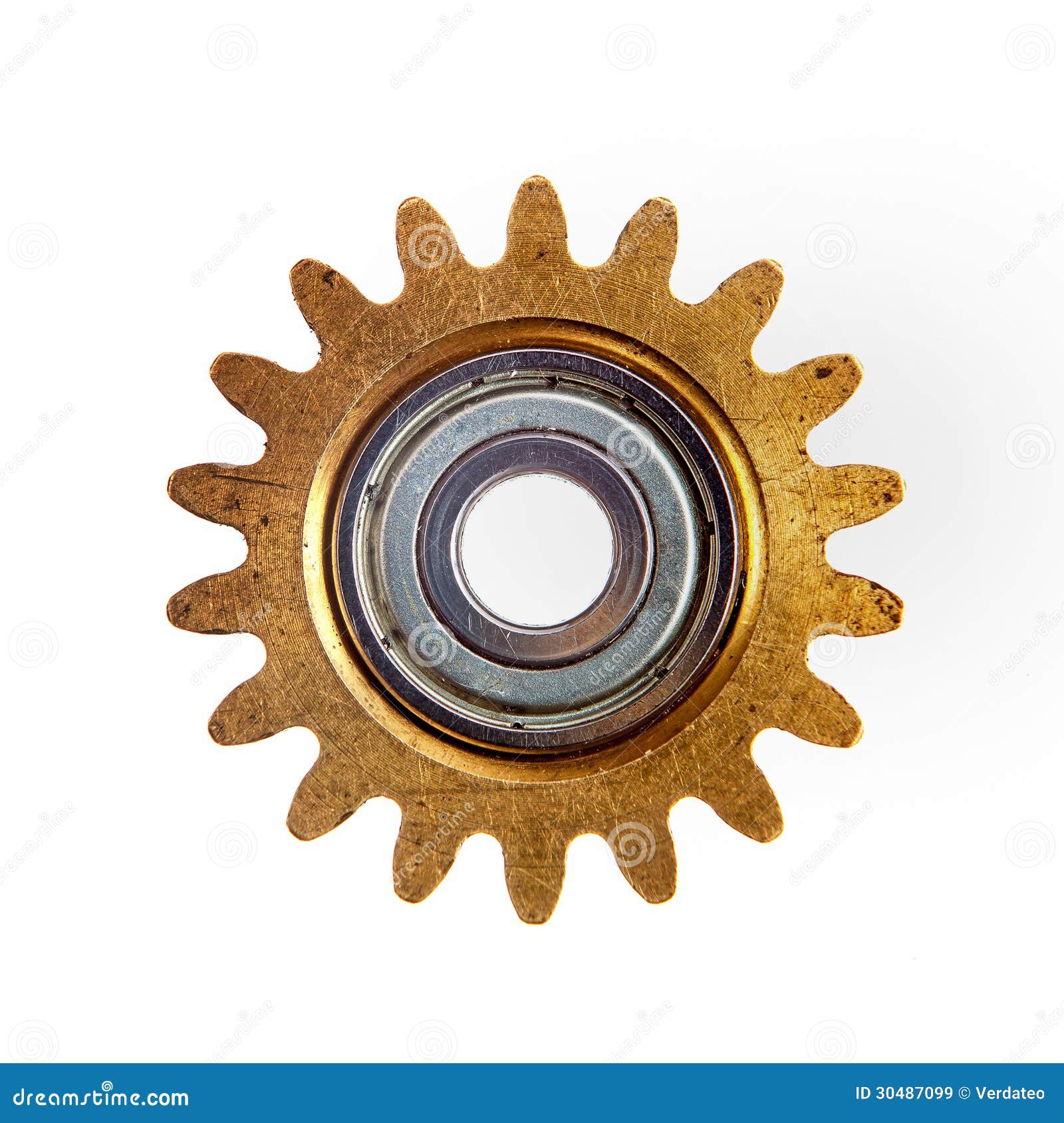 Old gear isolated stock image. Image of mechanic, engineering - 30487099