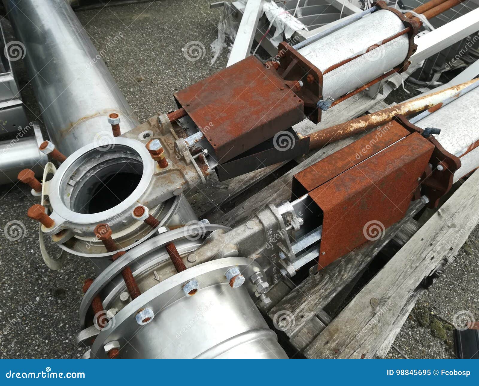 Old Generators and Industrial Equipment for Scrap Stock Image - Image ...