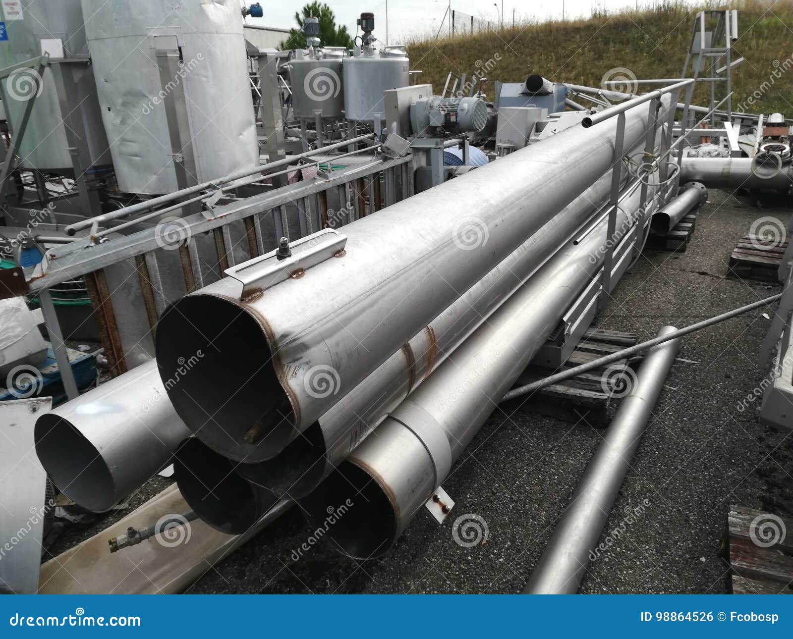 Old Generators and Industrial Equipment for Scrap Stock Photo - Image ...