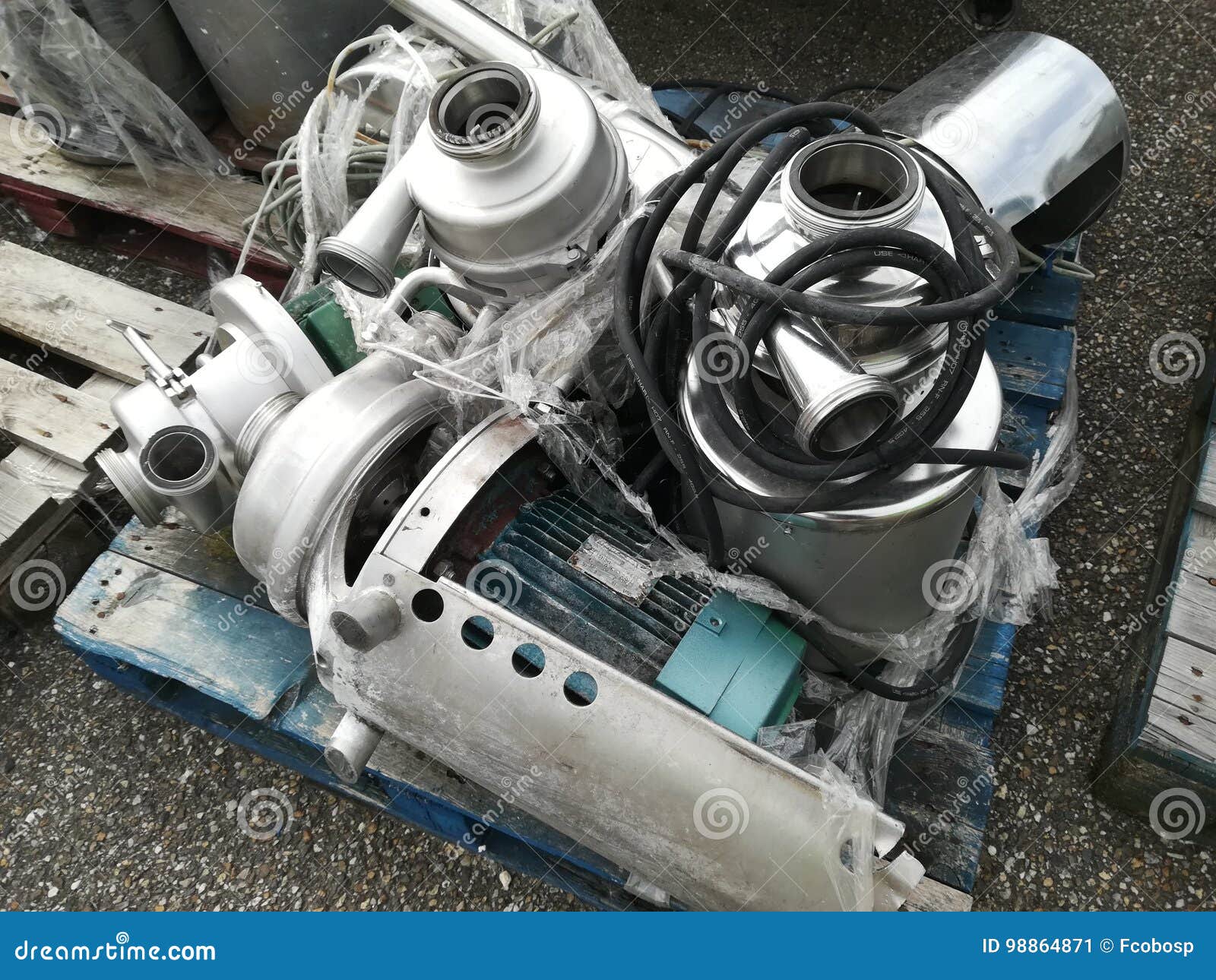 Old Generators and Industrial Equipment for Scrap Stock Image - Image ...