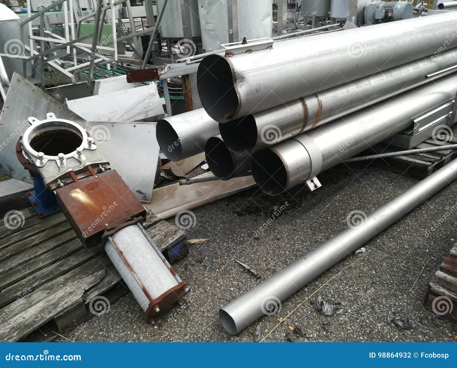 Old Generators and Industrial Equipment for Scrap Stock Photo - Image ...