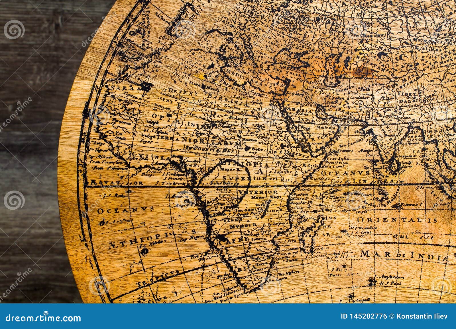 Old Geographic Map of the World Stock Photo - Image of atlas, continent ...